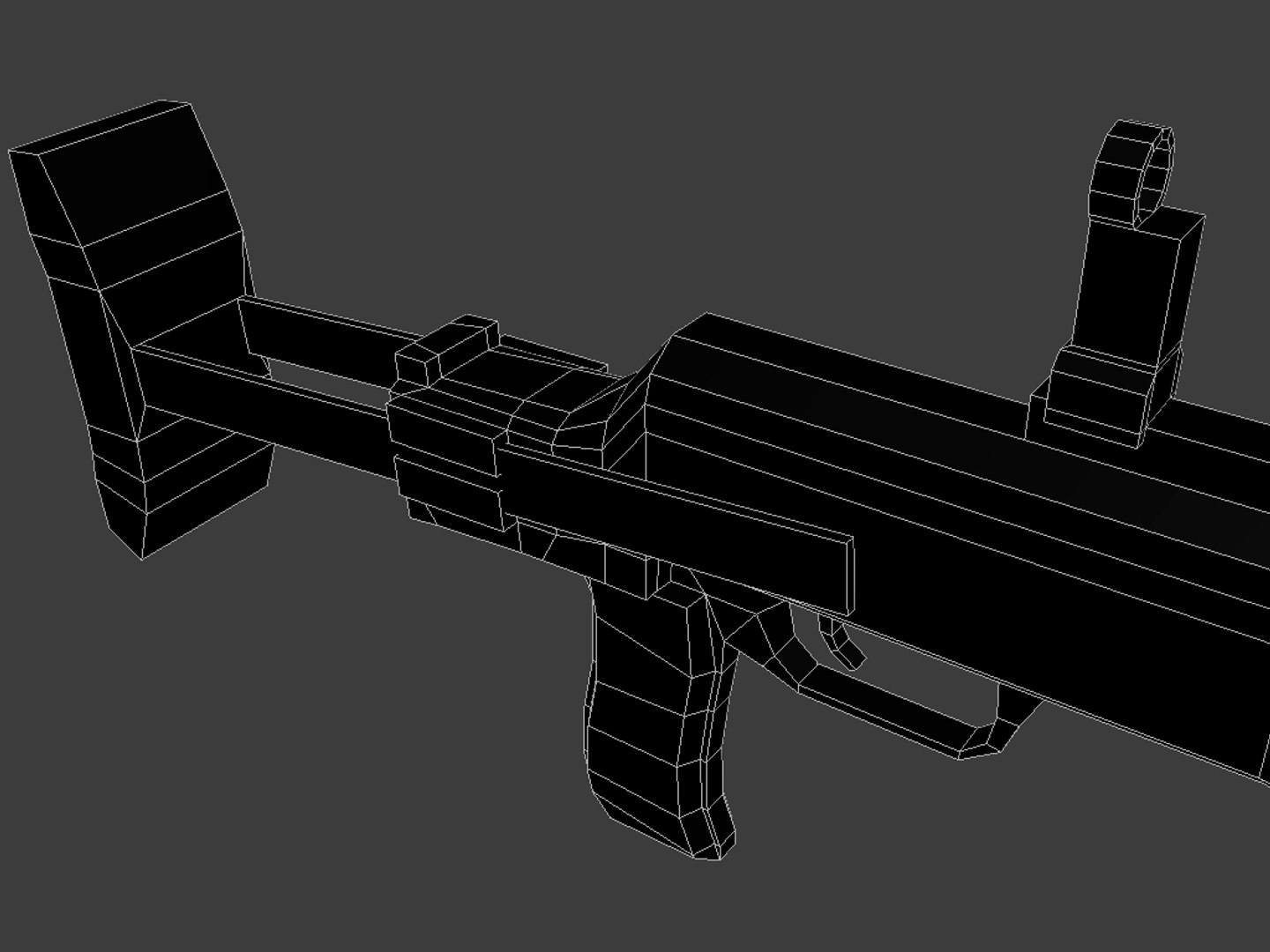 3d Model Machine Gun