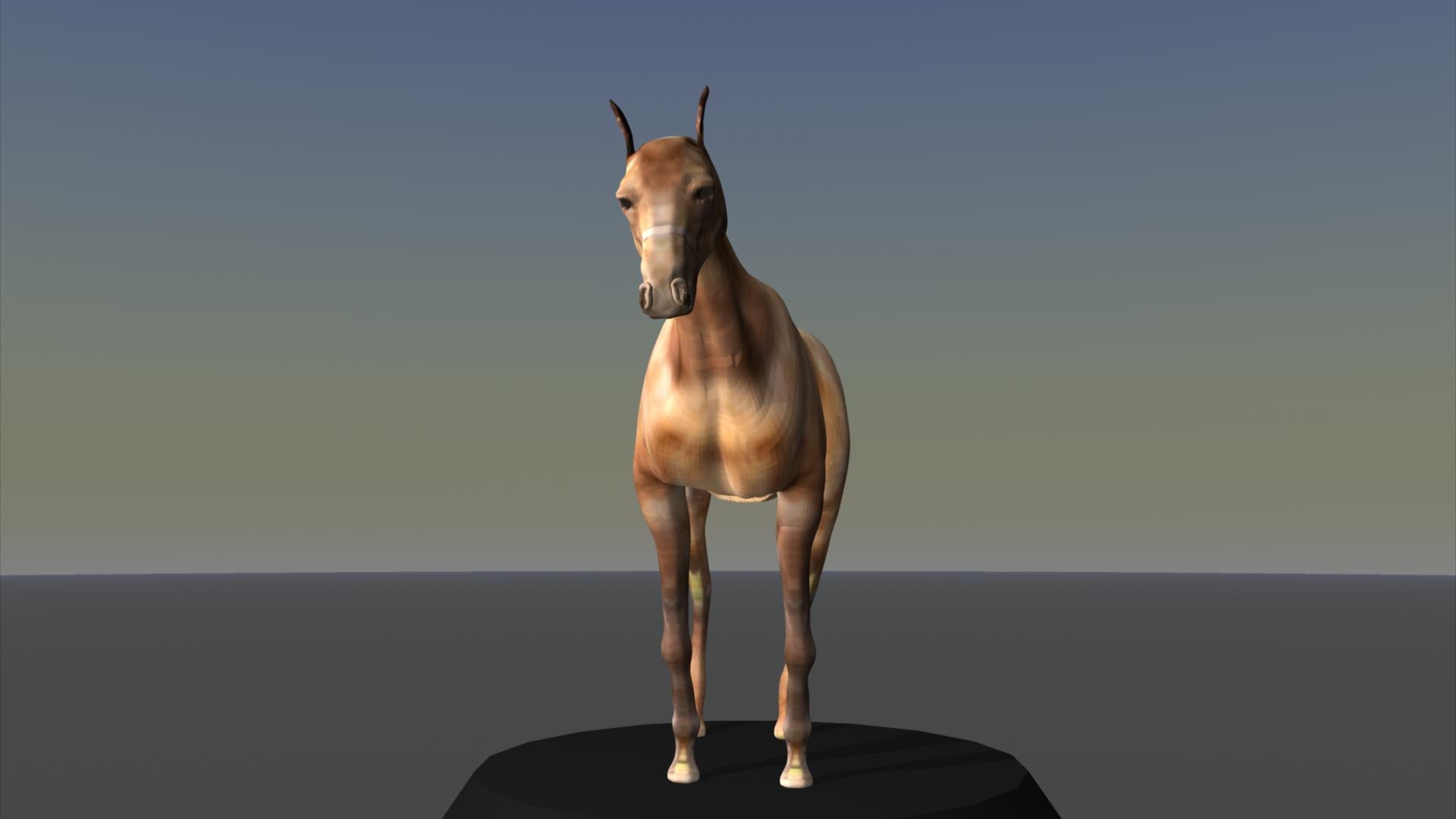 3d Model Horse Ged