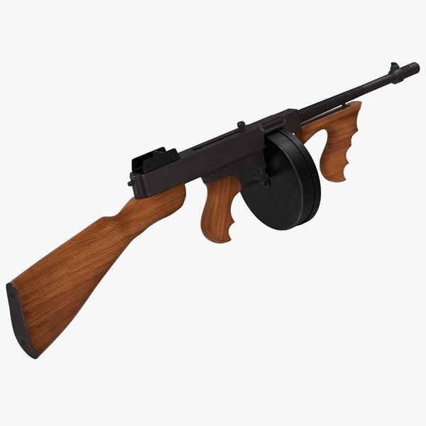 3D Cinema 4D Tommy Gun thompson