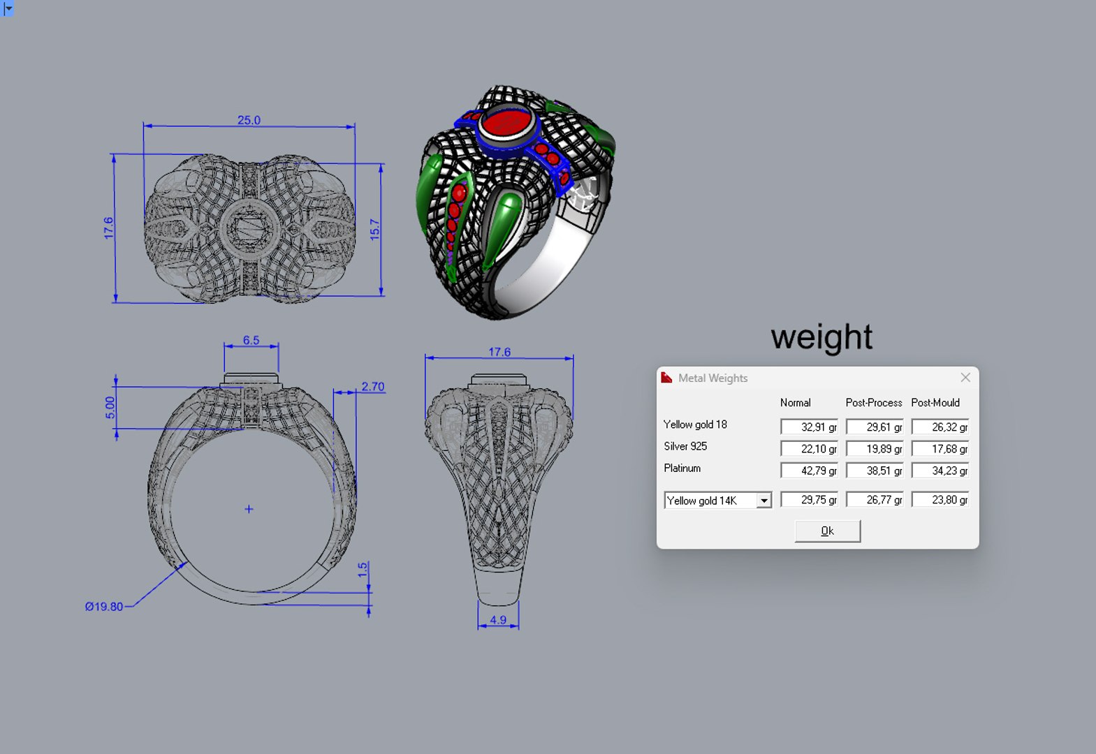 Jewelry Ring Dragon Clew 0314 5-13US Stl 3dm Fbx 3D Model - TurboSquid 2200618