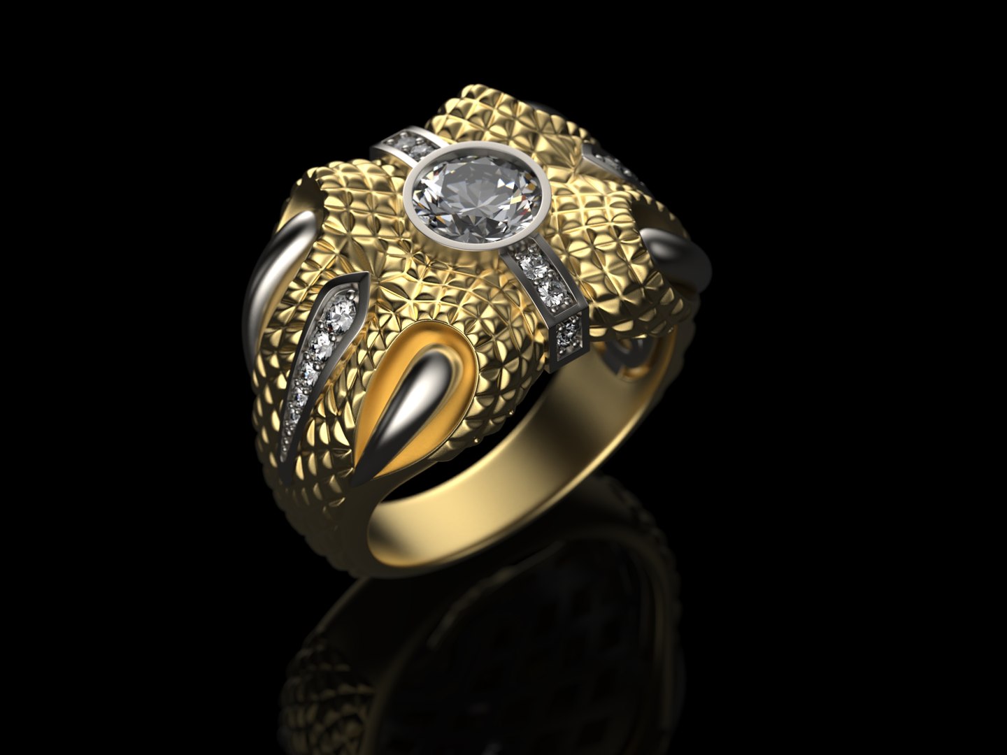 Jewelry Ring Dragon Clew 0314 5-13US Stl 3dm Fbx 3D Model - TurboSquid 2200618