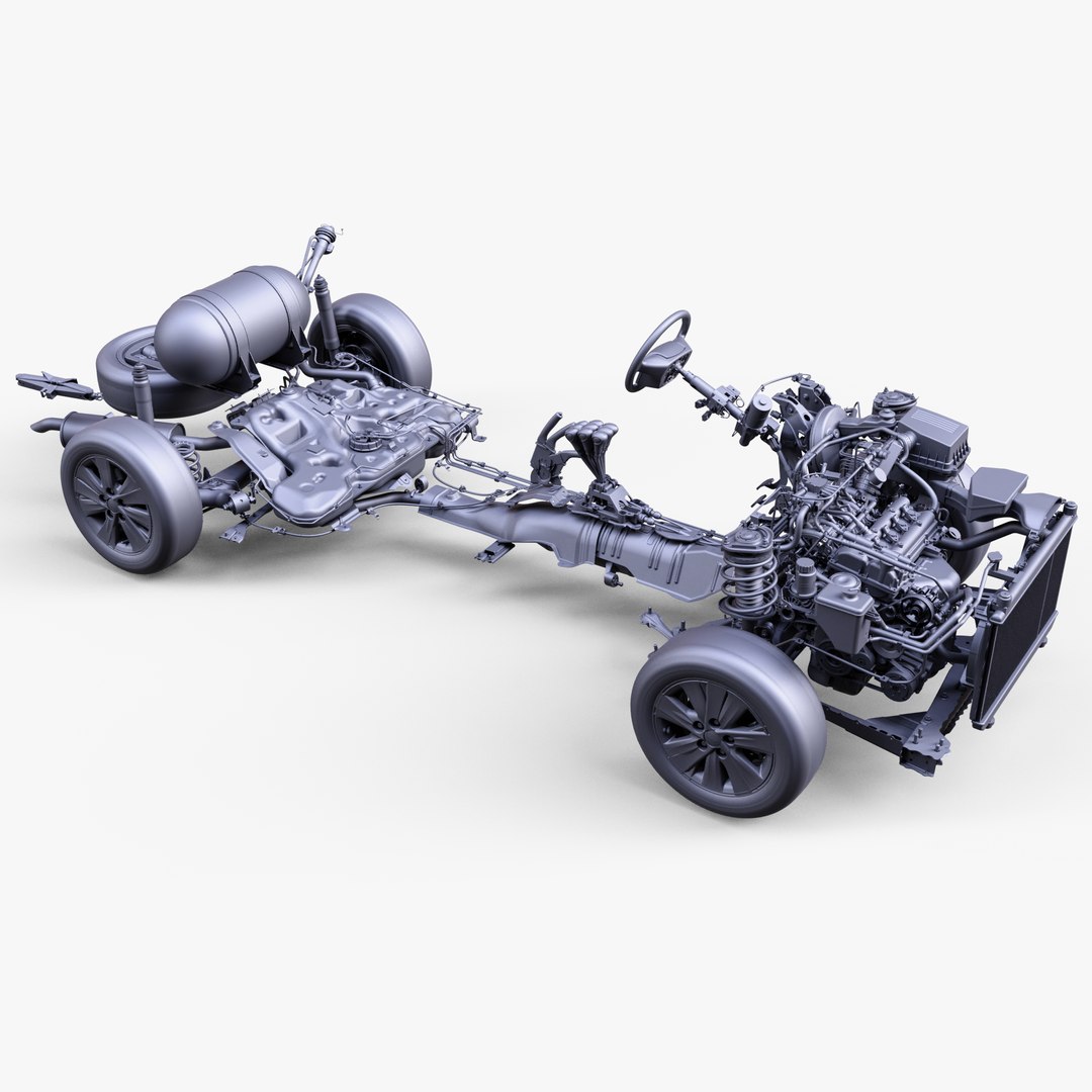 Chassis Car Detailed Model - TurboSquid 2188265