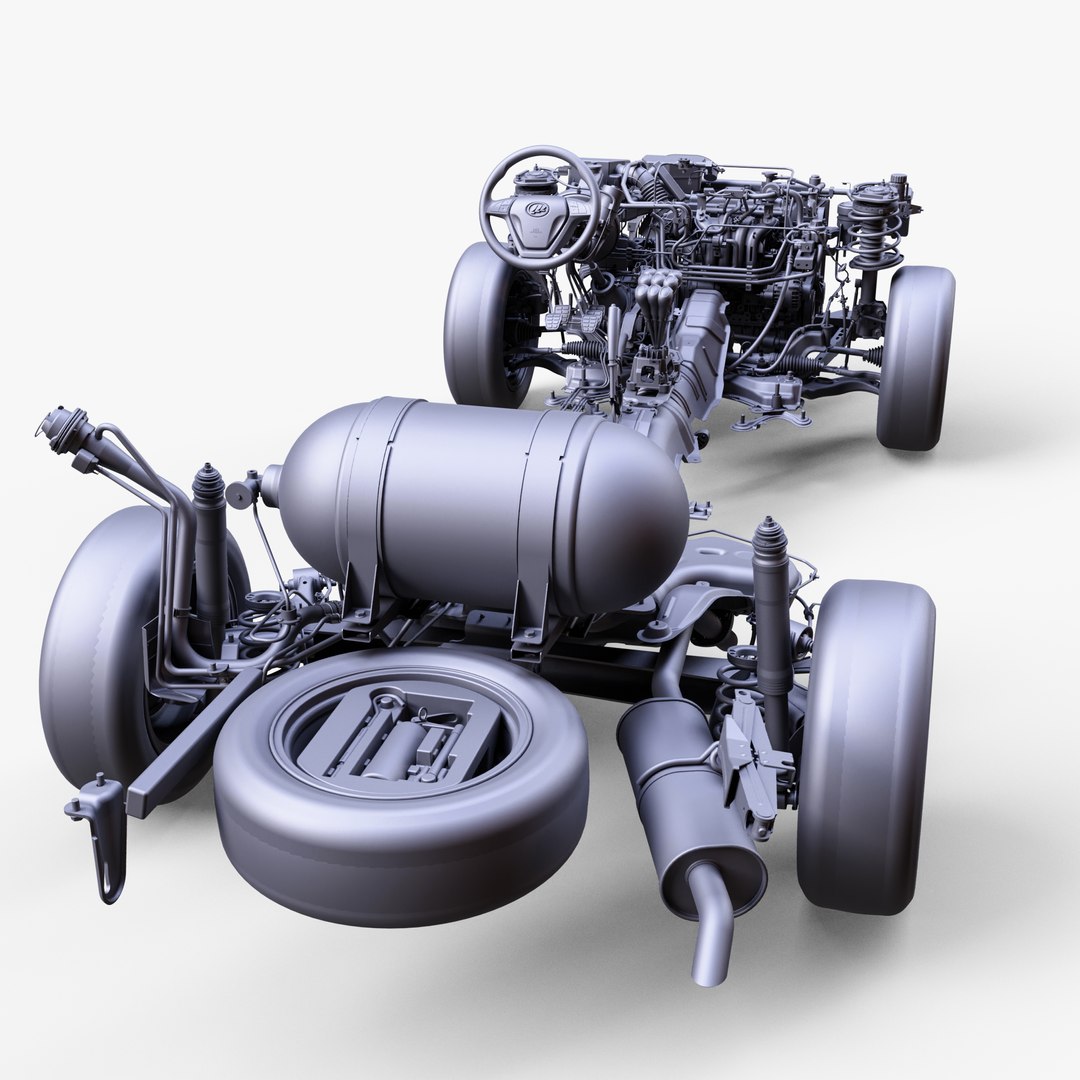 Chassis Car Detailed Model - TurboSquid 2188265