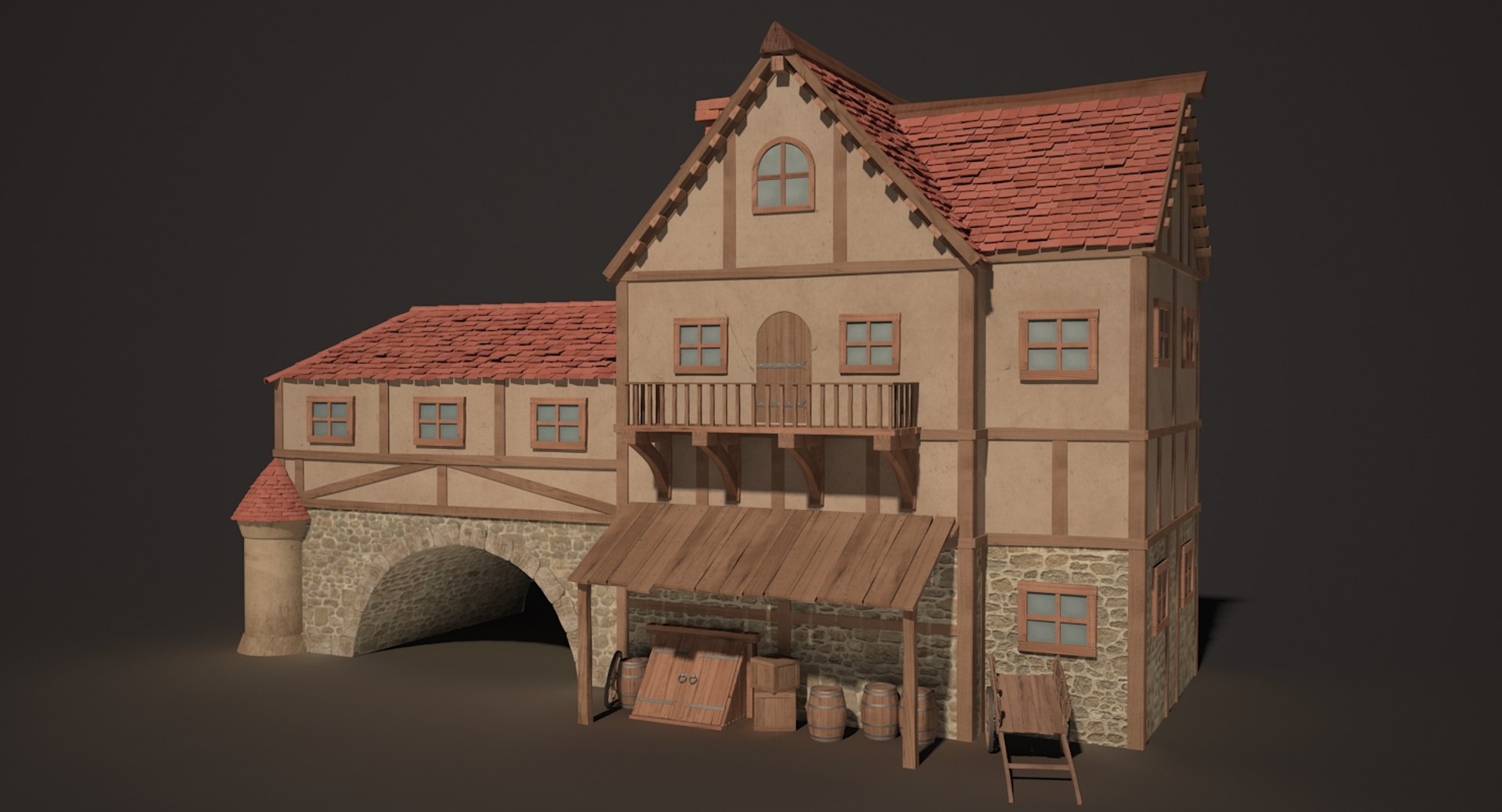 Big Fantasy House 3d Model