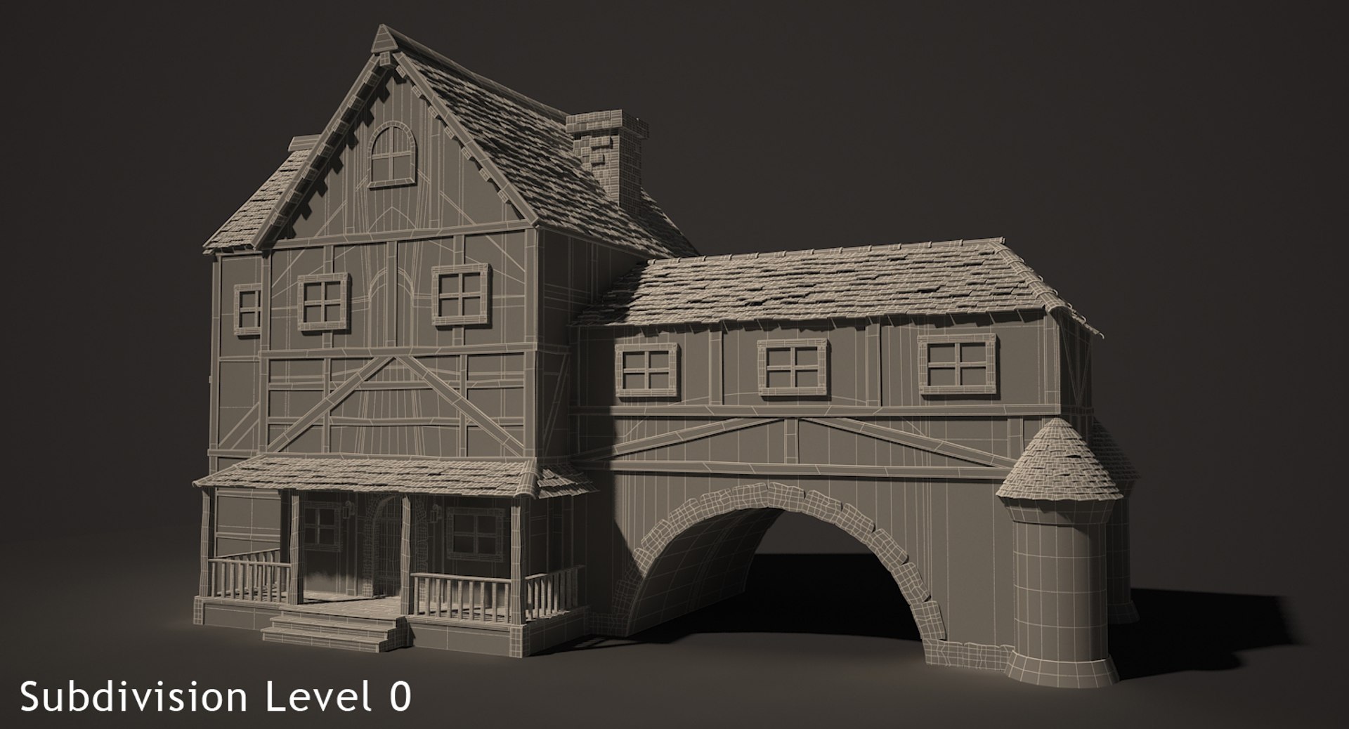 Big Fantasy House 3d Model