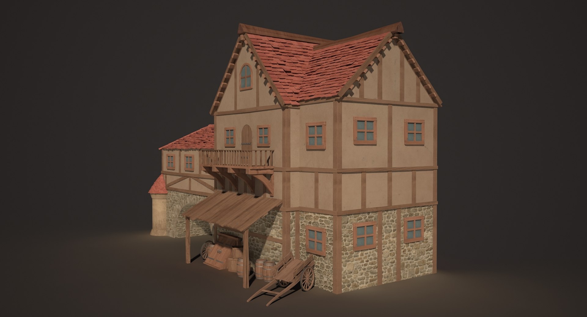 Big Fantasy House 3d Model