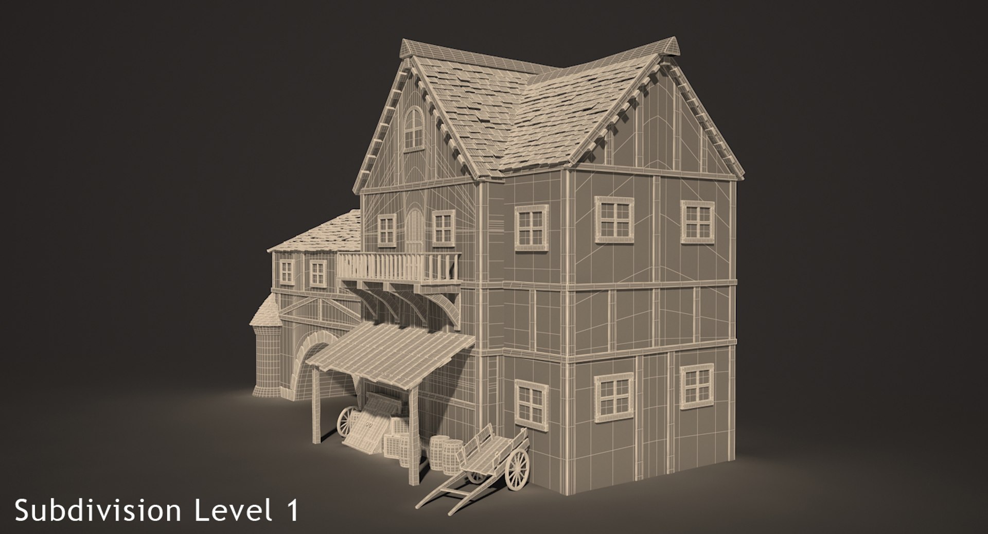 Big Fantasy House 3d Model