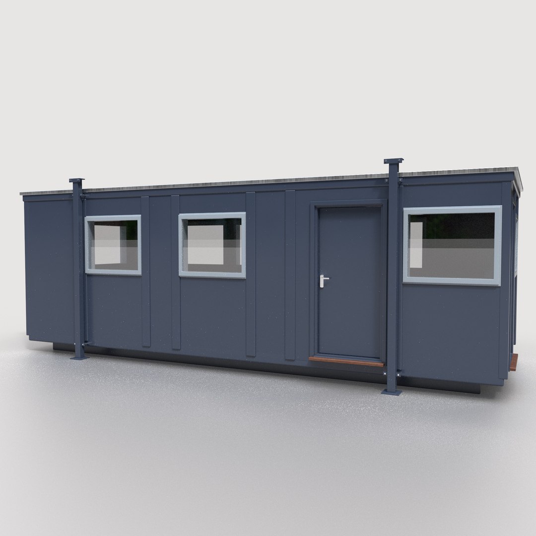 Portable Office Building 3D Model - TurboSquid 2411334