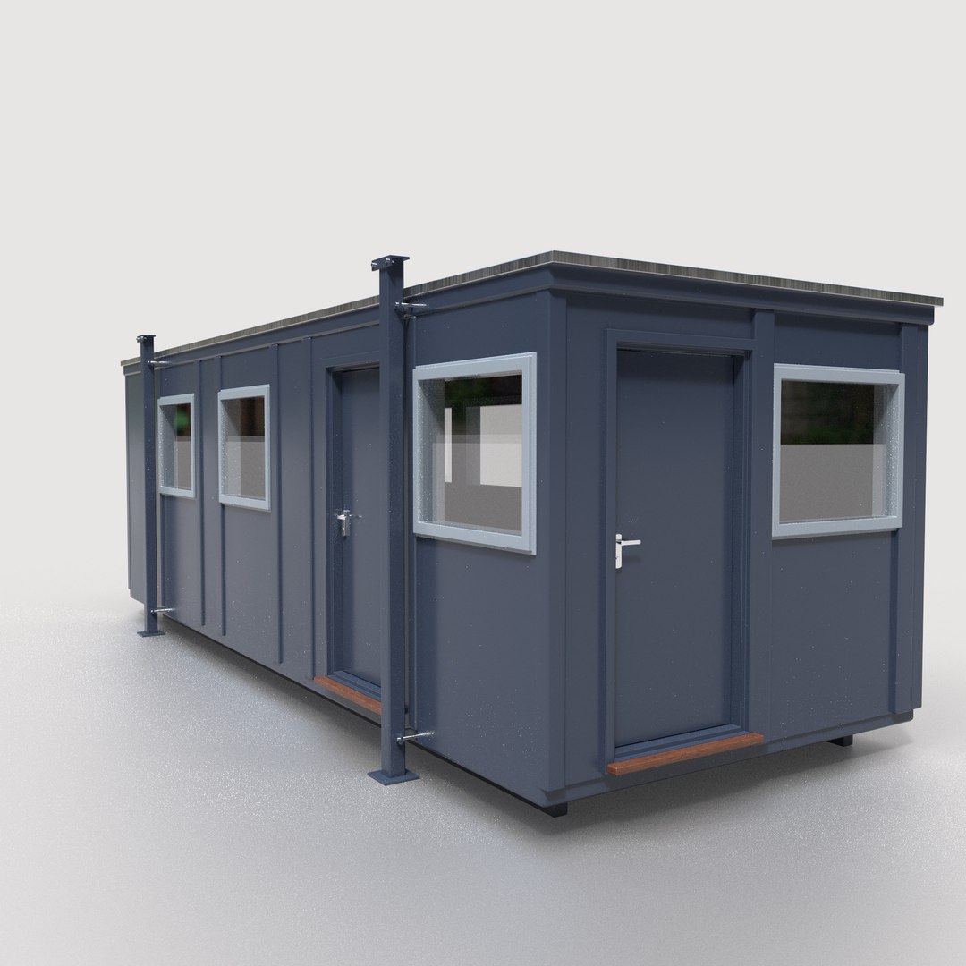 Portable Office Building 3D Model - TurboSquid 2411334