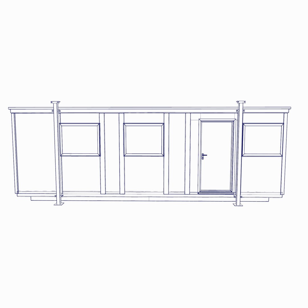 Portable Office Building 3D Model - TurboSquid 2411334