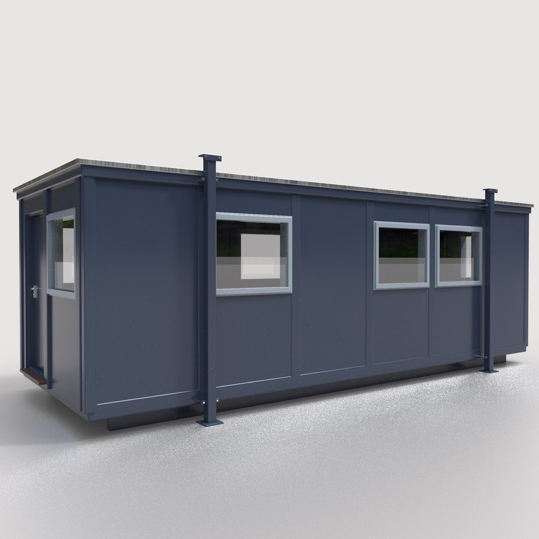 Portable Office Building 3D Model - TurboSquid 2411334