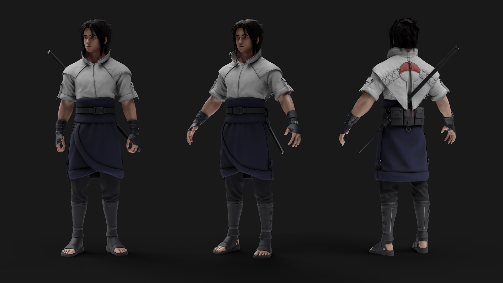 Sasuke Custom And Source Files 3D Model - TurboSquid 1793078