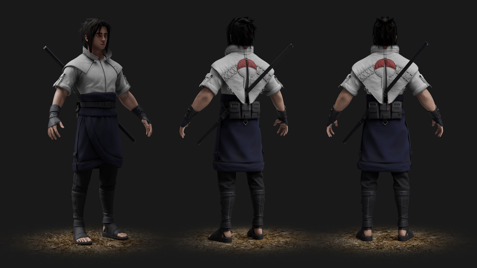 Sasuke Custom And Source Files 3D Model - TurboSquid 1793078