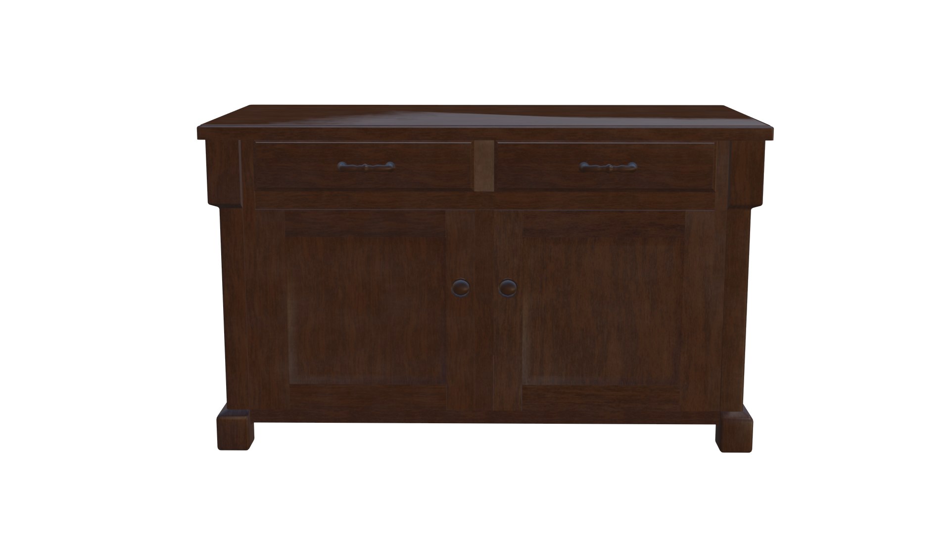 3D Model Low Poly Wooden Cabinet With Drawers 3D Model - TurboSquid 2300241