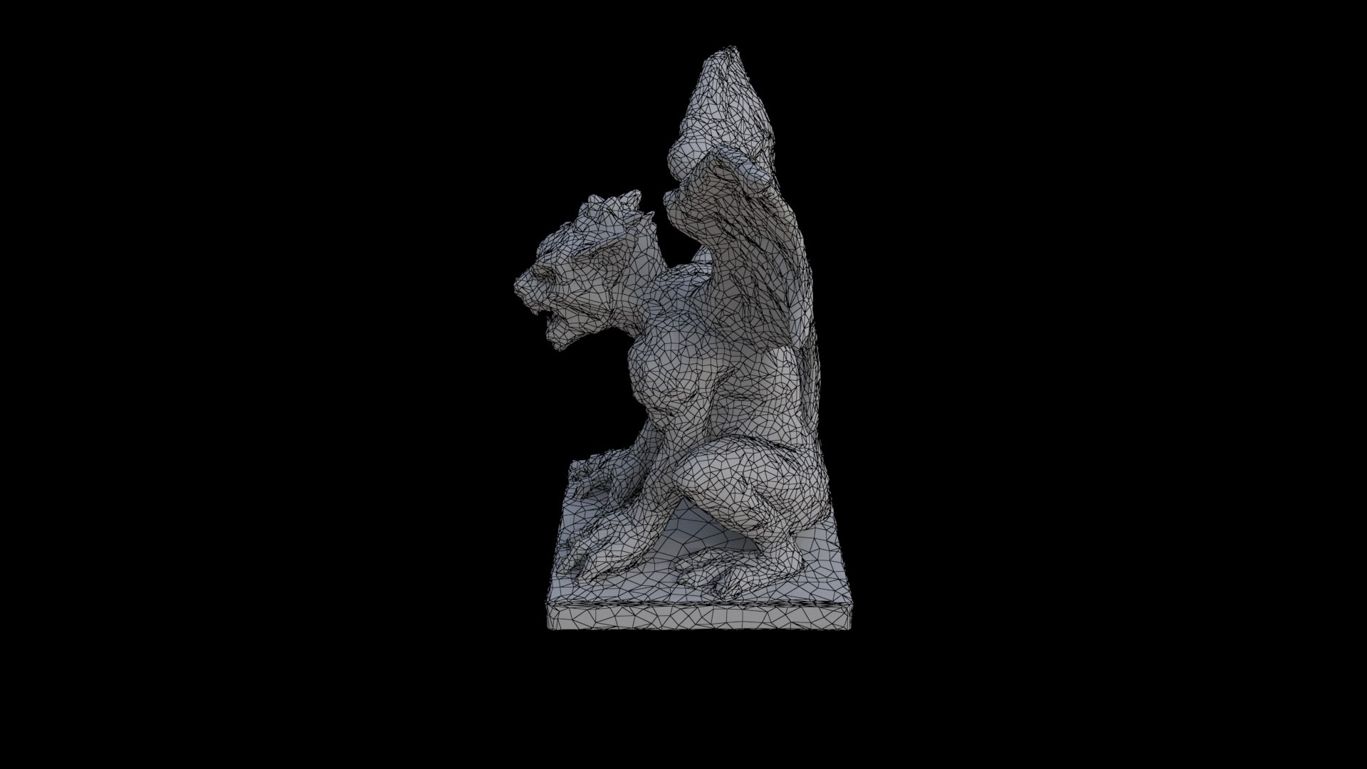 Engraved Stone Gargoyle 3D Model - TurboSquid 2327273