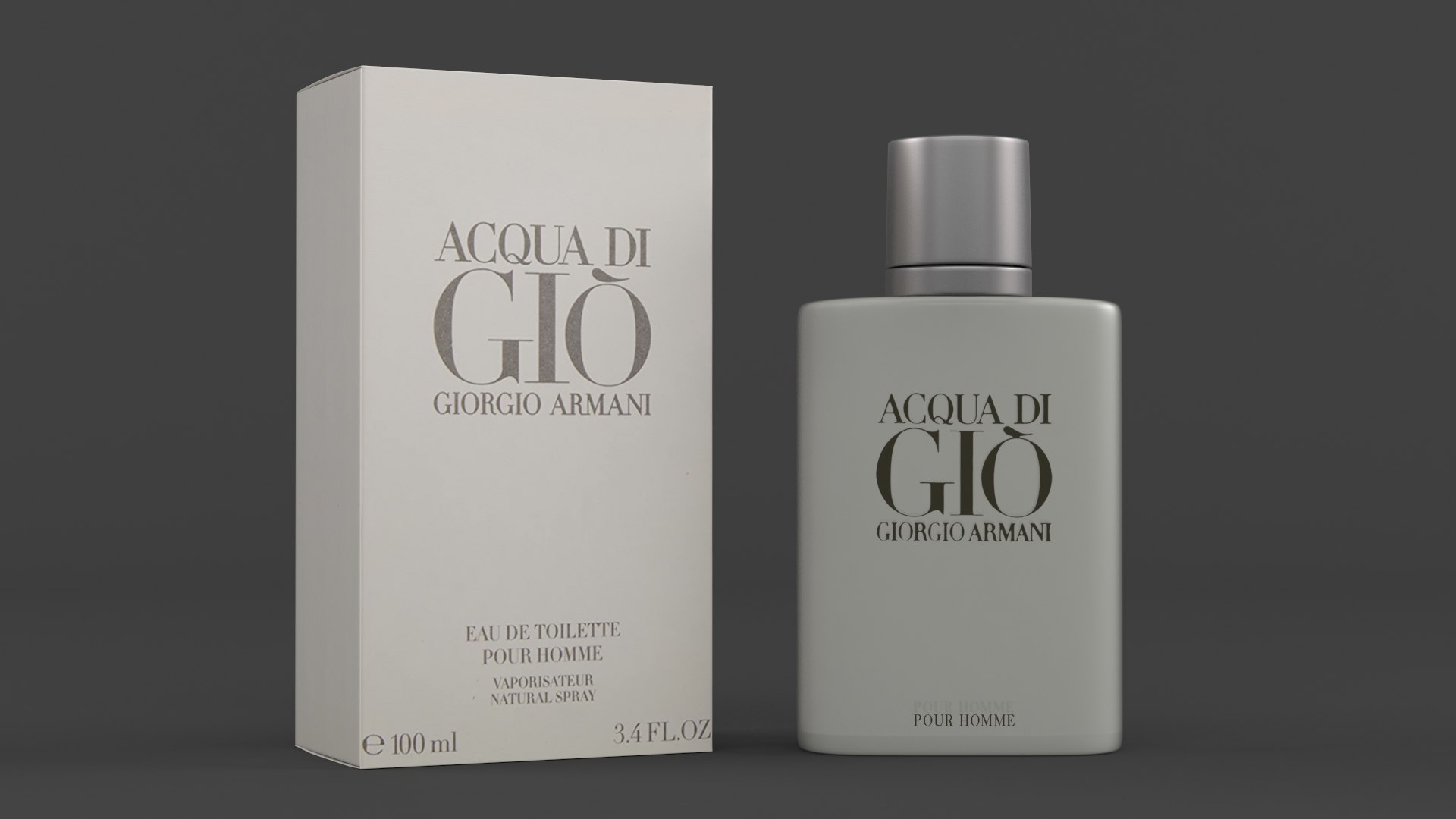 Armani Cologne 3D Model - TurboSquid 1982983