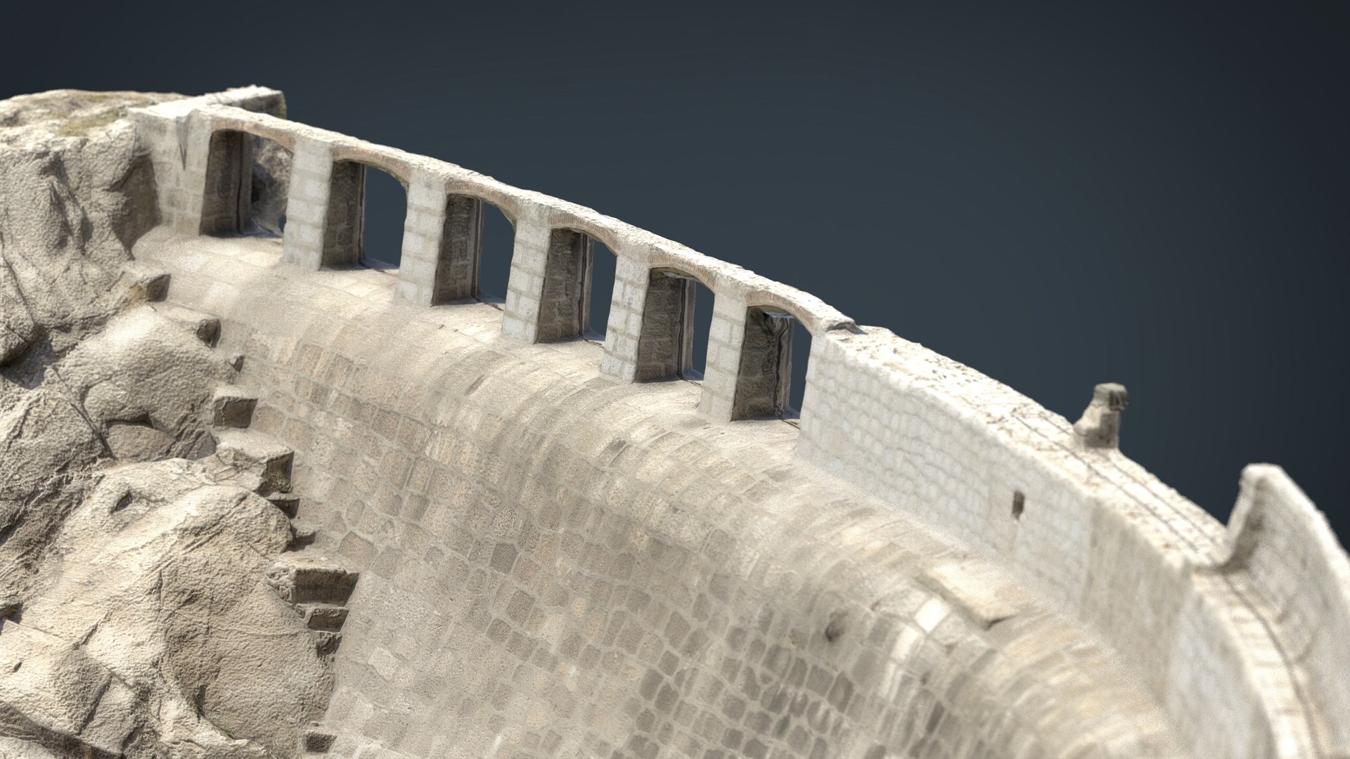 Realistic water dam 3D - TurboSquid 1201674