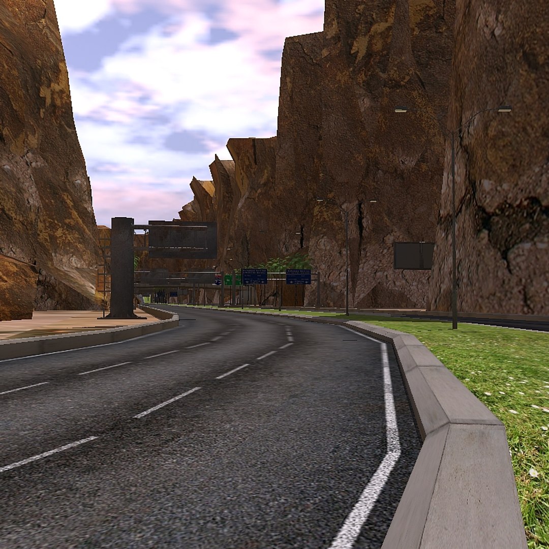Road Track 3d Model