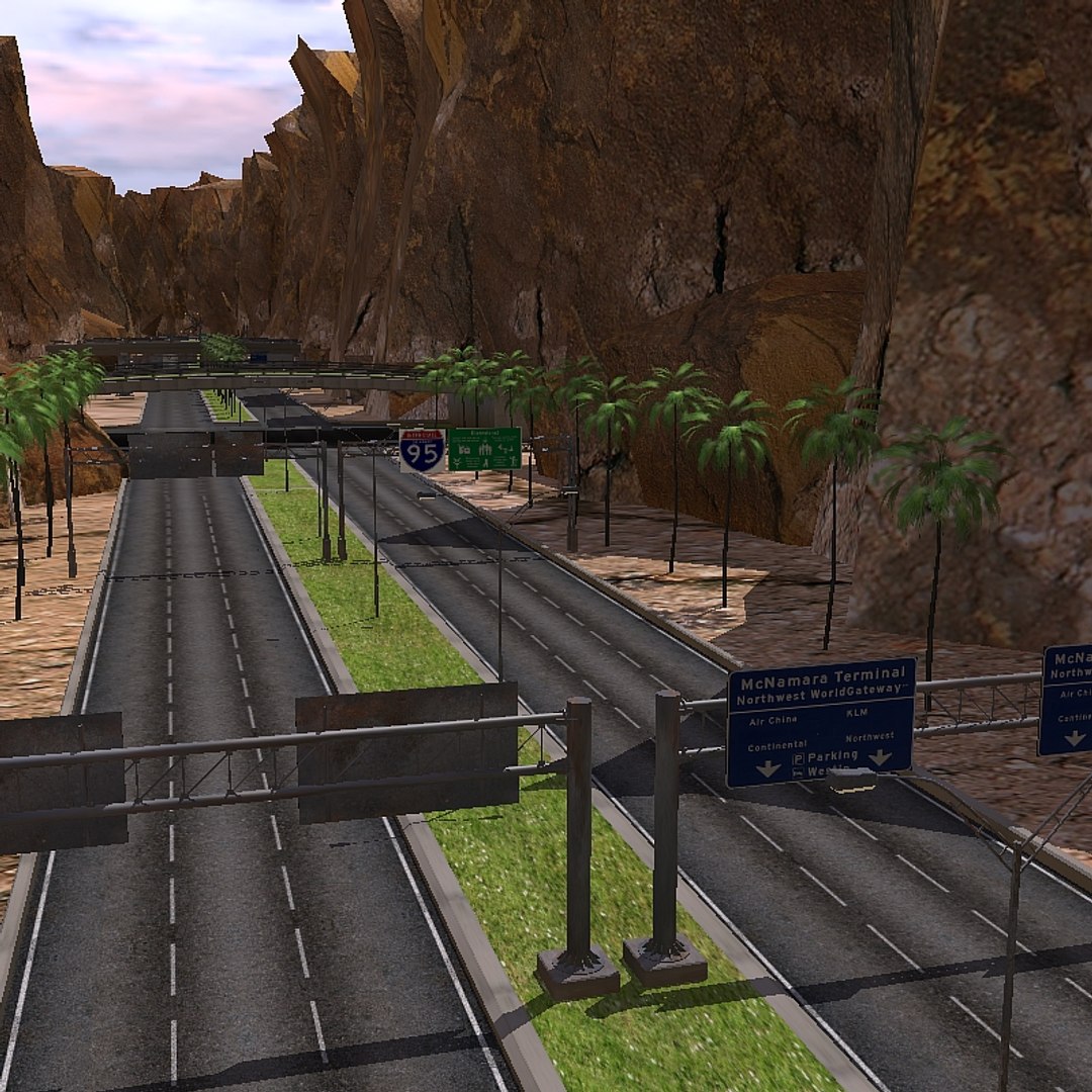 Road Track 3d Model