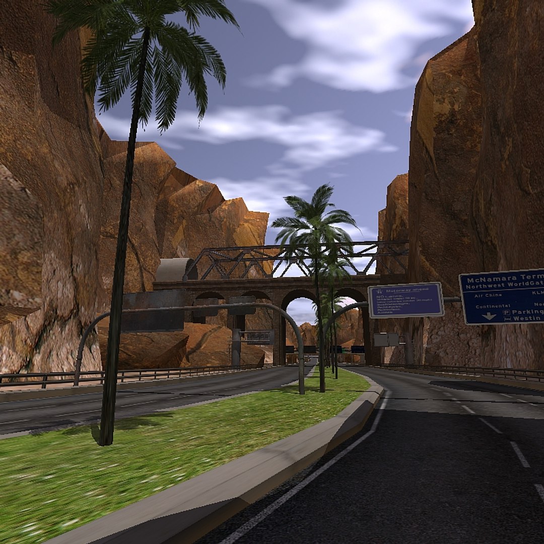 Road Track 3d Model