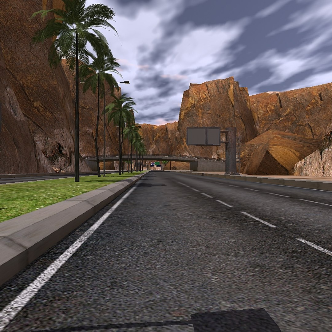 Road Track 3d Model