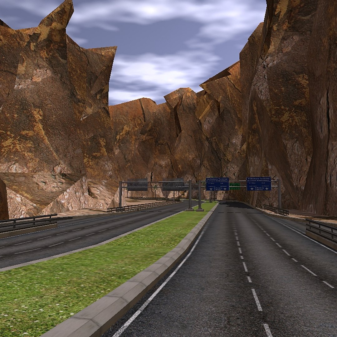Road Track 3d Model