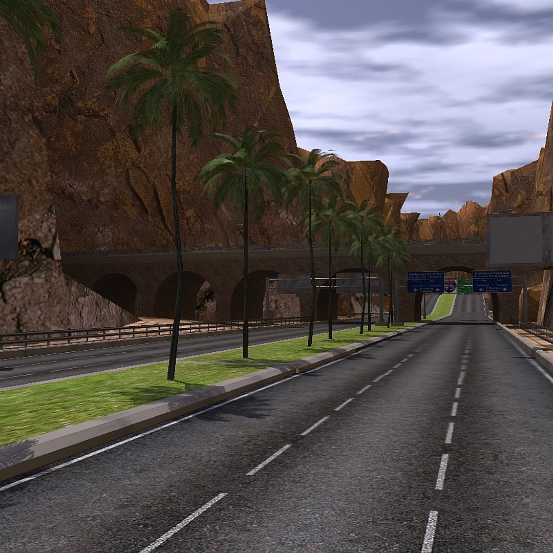 Road Track 3d Model