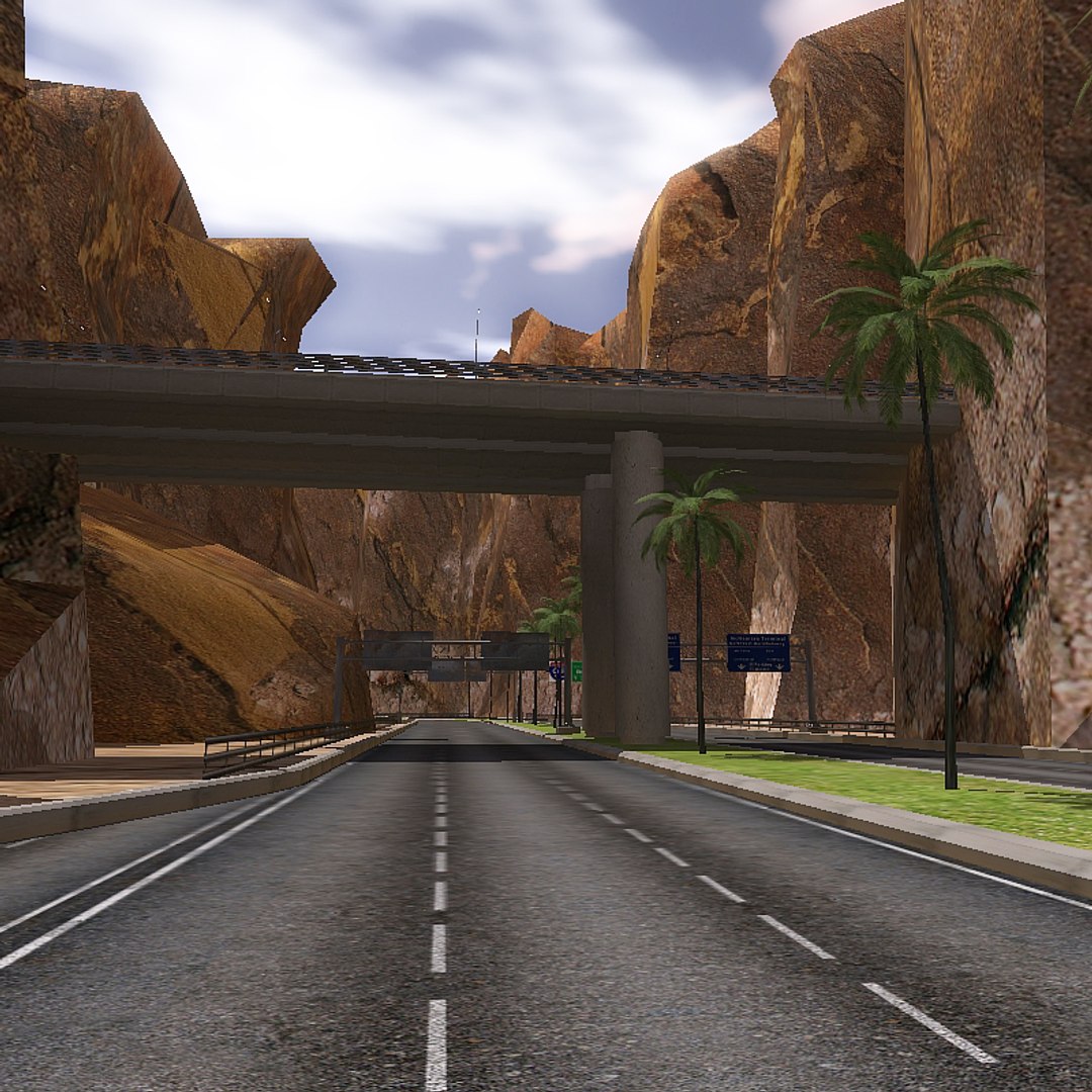 Road Track 3d Model