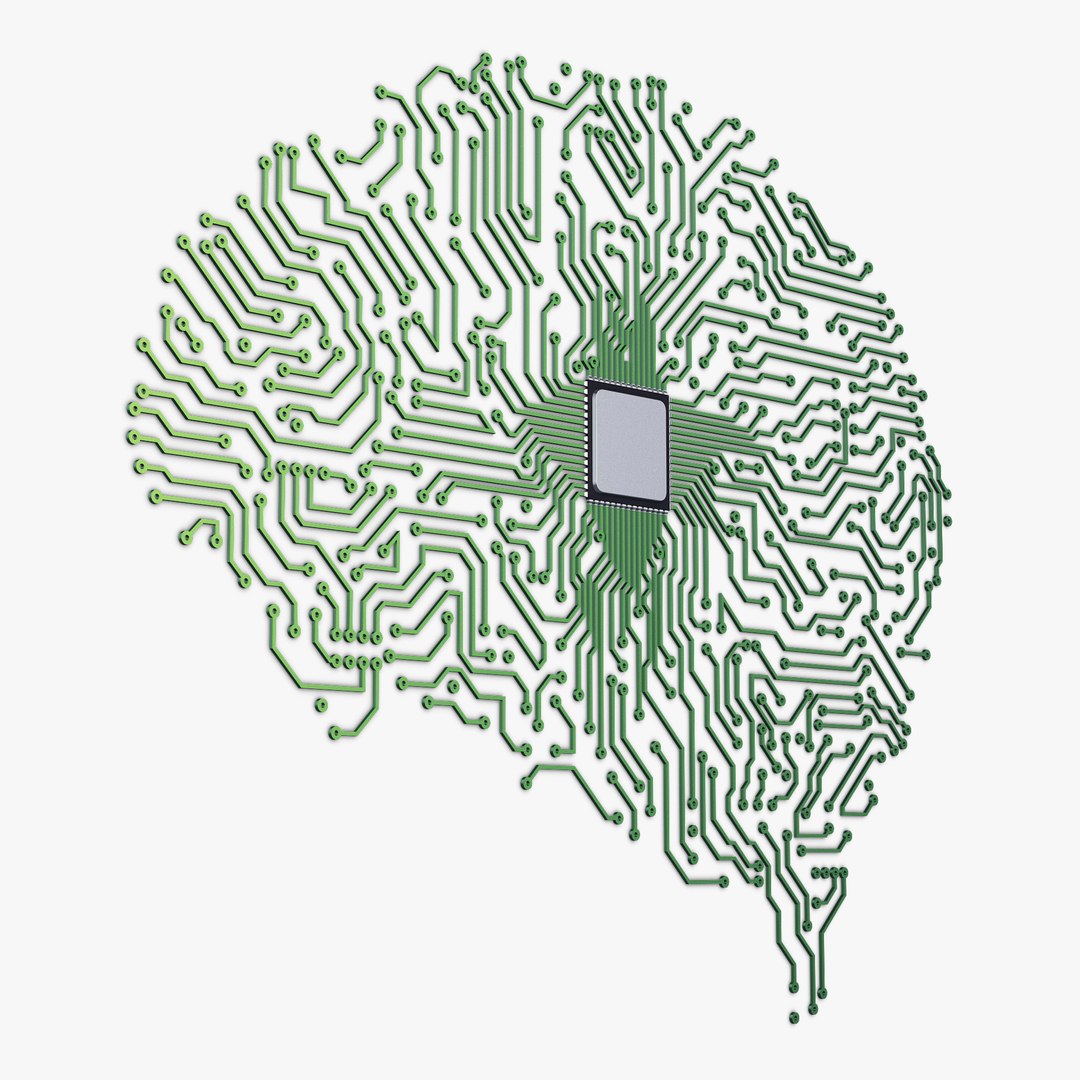 Electronic Circuit Board Brain 3D Model - TurboSquid 1613637
