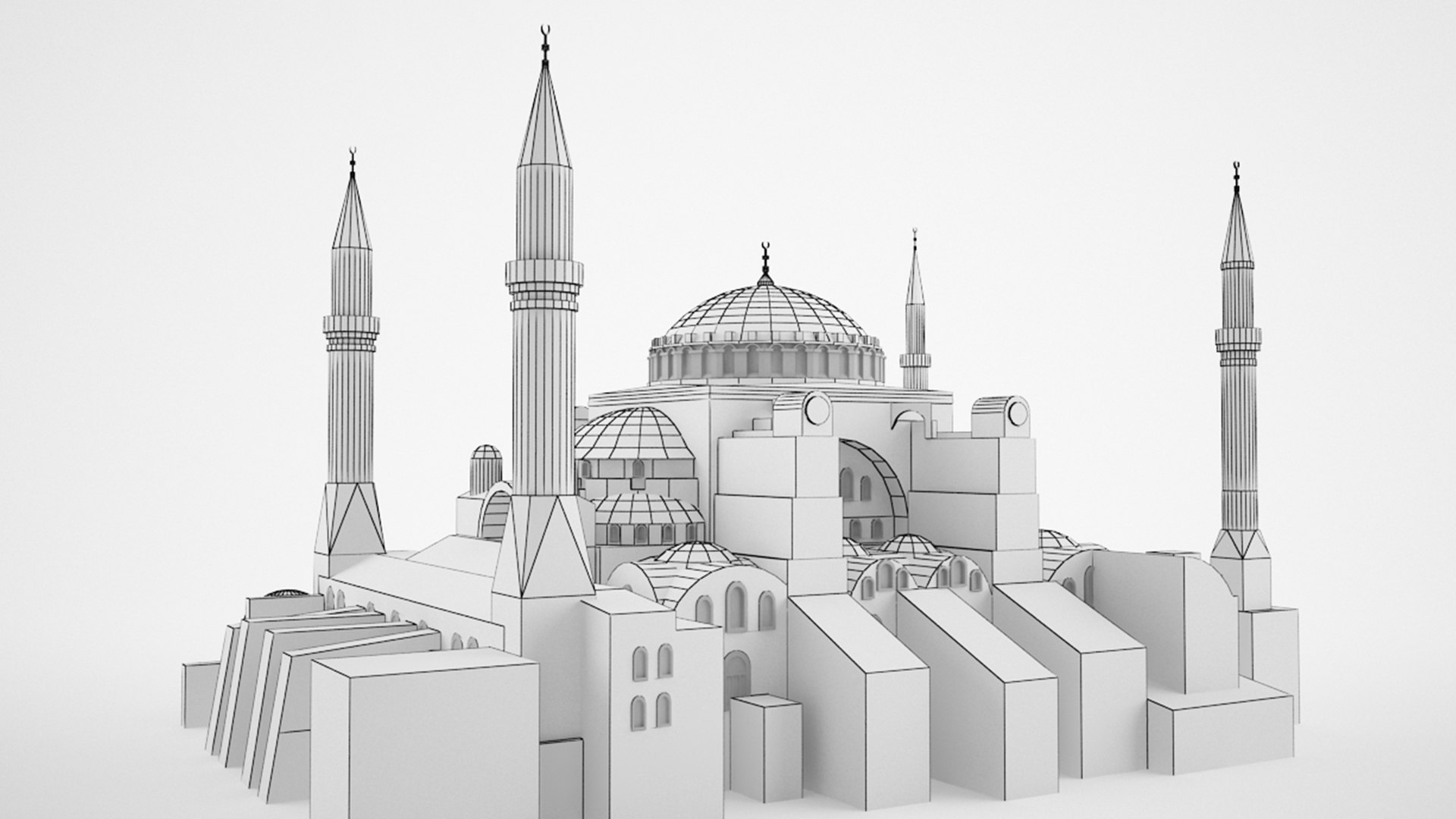 Hagia Sophia 3D Model 3D Model - TurboSquid 2017585