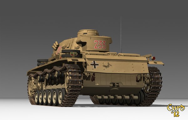 3d model german tank iii