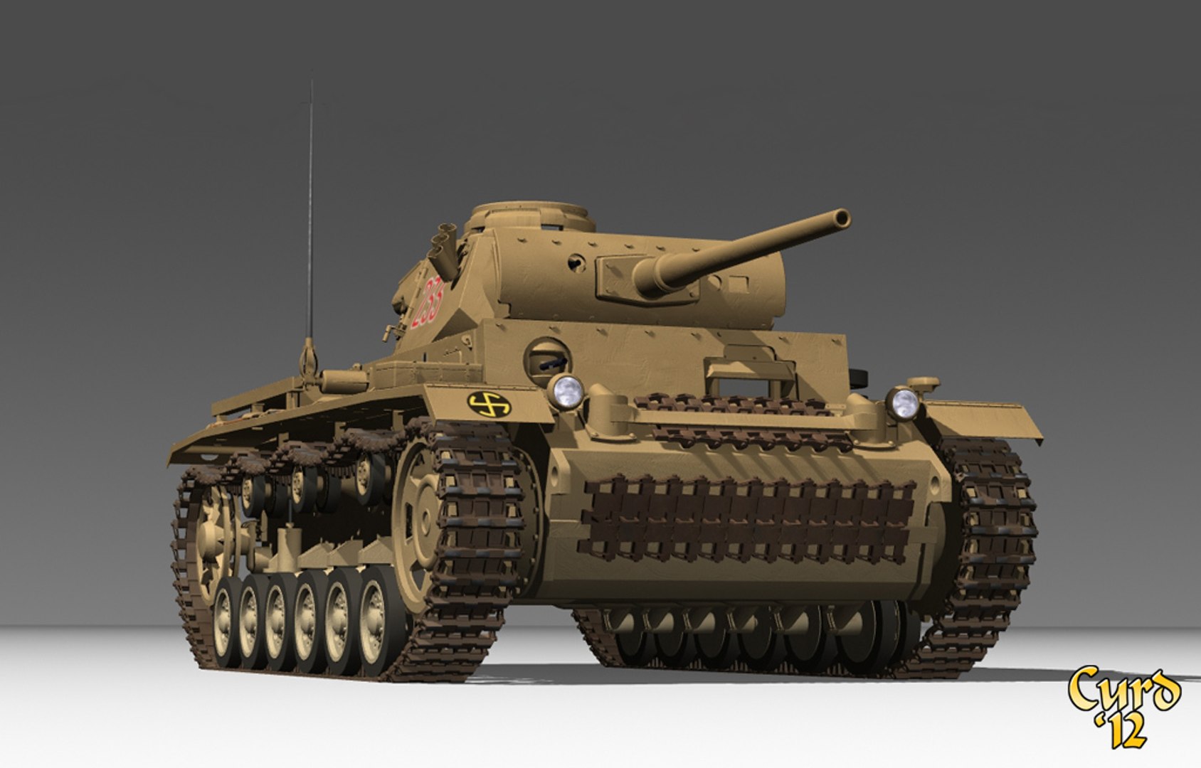 3d Model German Tank Iii