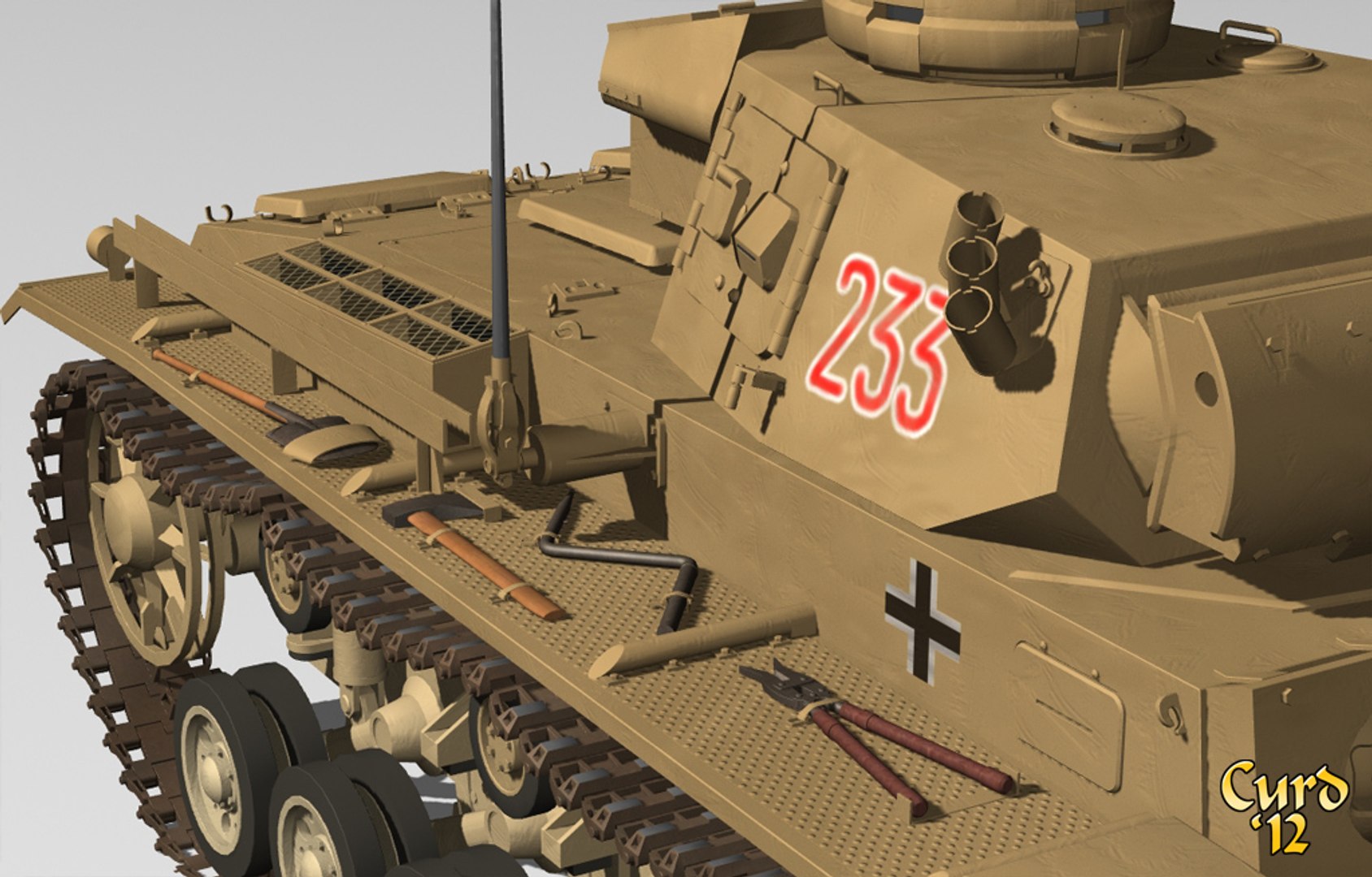 3d Model German Tank Iii
