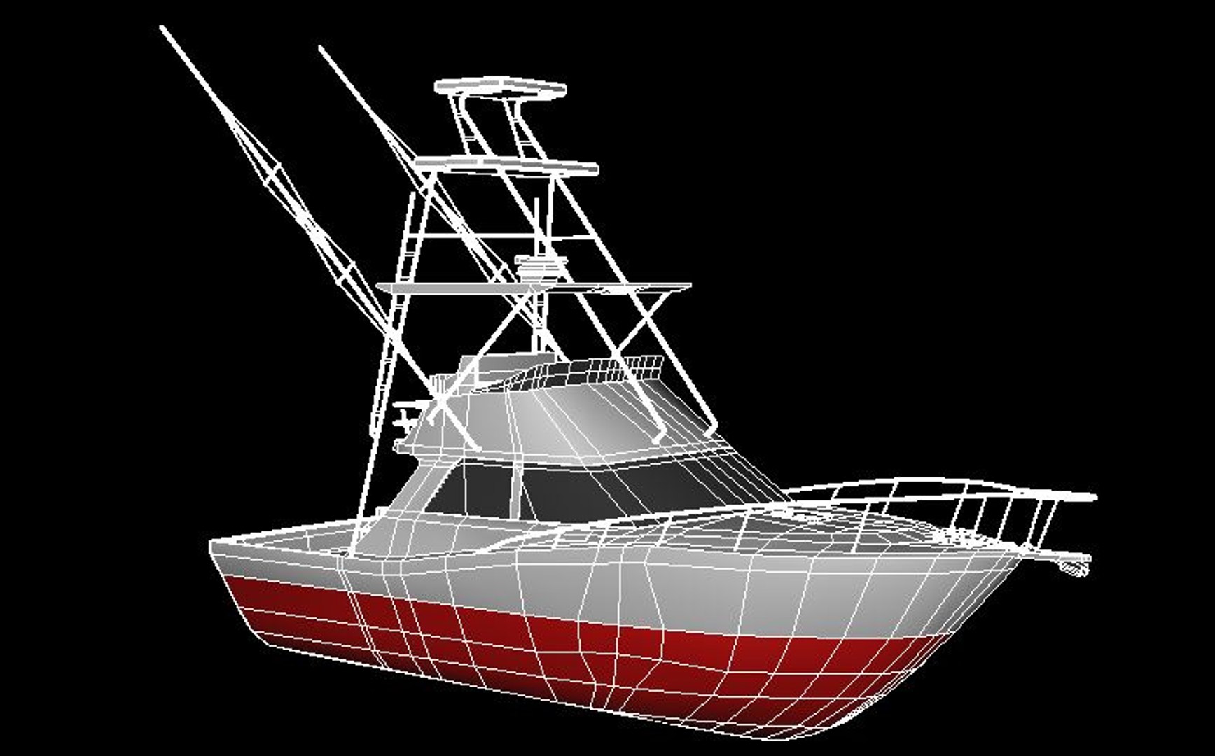 Yacht Cabo 3d Model