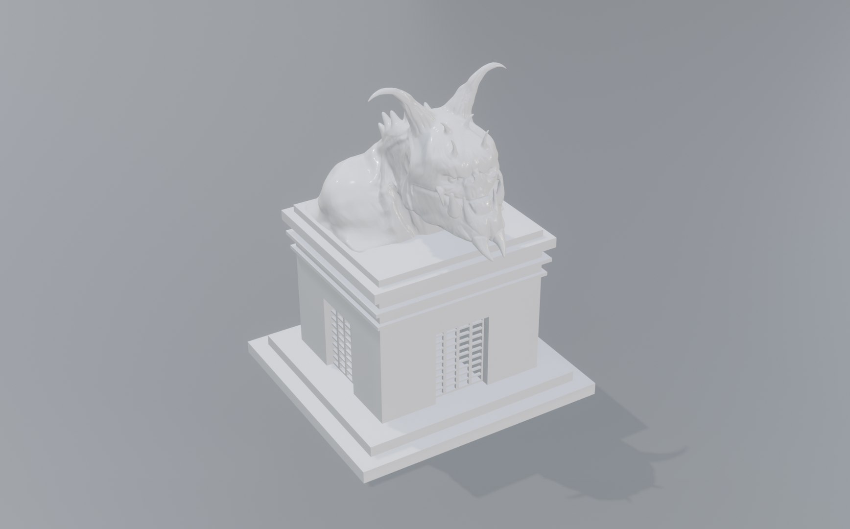 Demon Statue 3D Model - TurboSquid 1864538