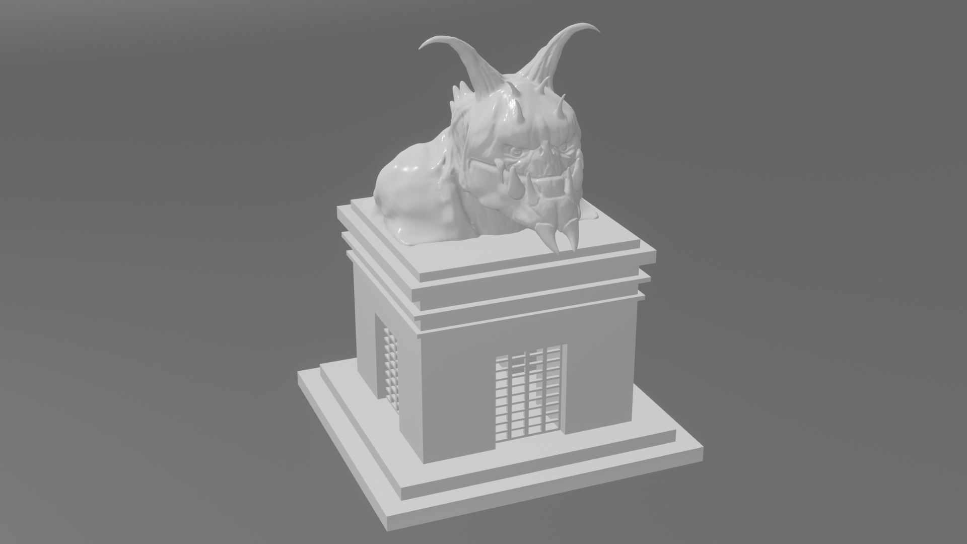 Demon Statue 3D Model - TurboSquid 1864538
