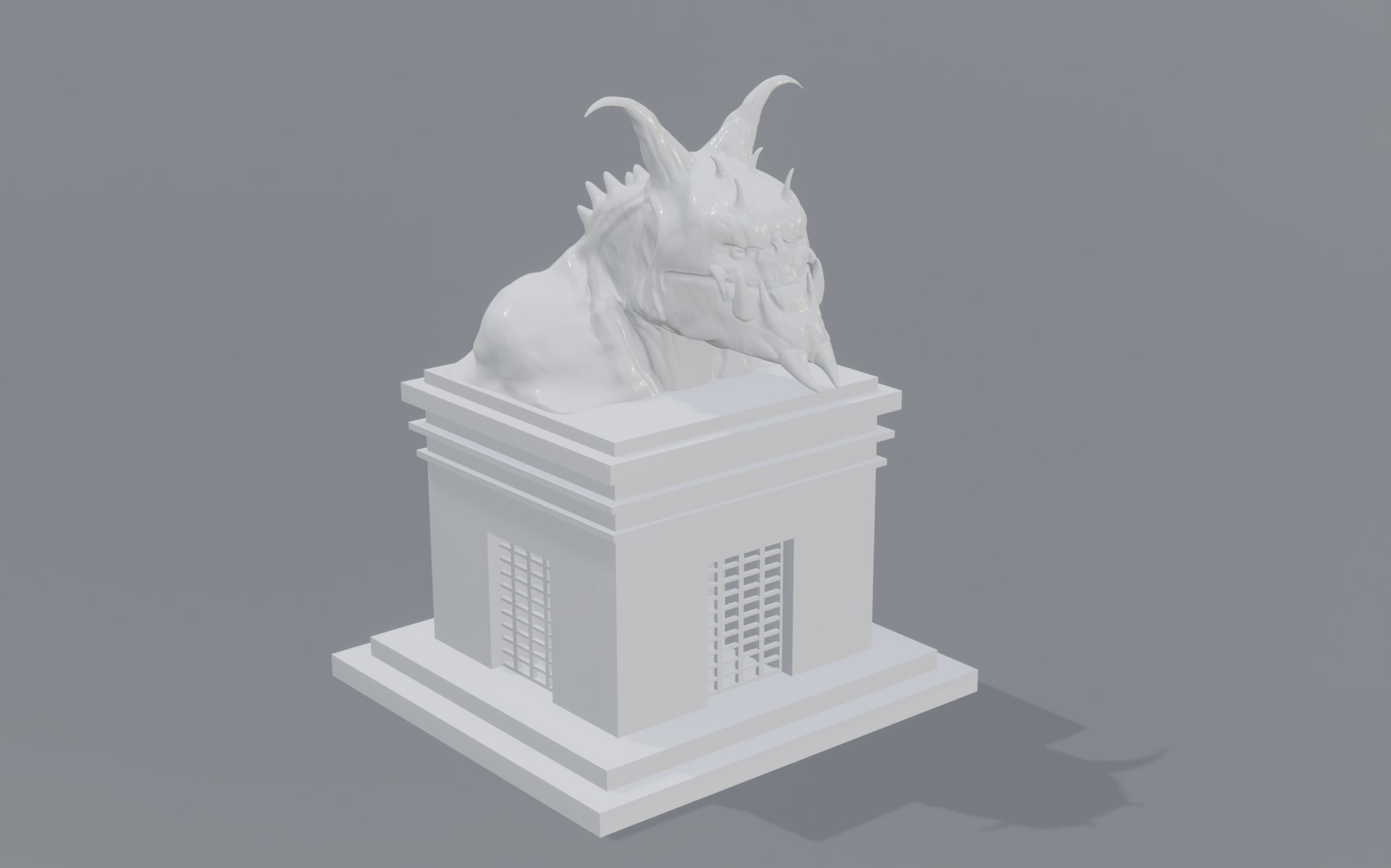 Demon Statue 3D Model - TurboSquid 1864538