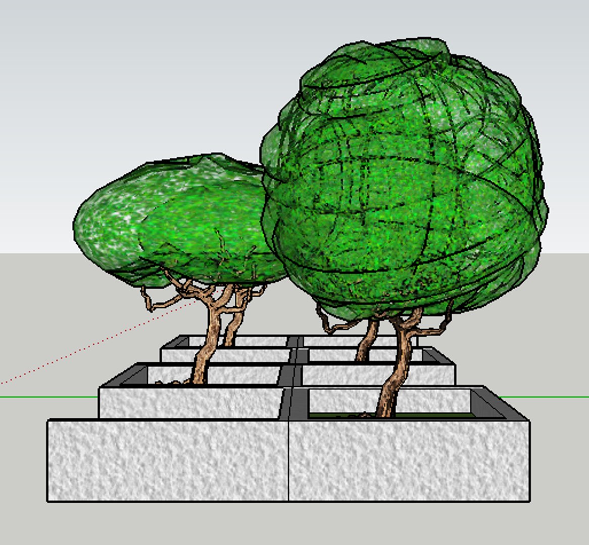 Sitout Seating Trees 3D - TurboSquid 1213822