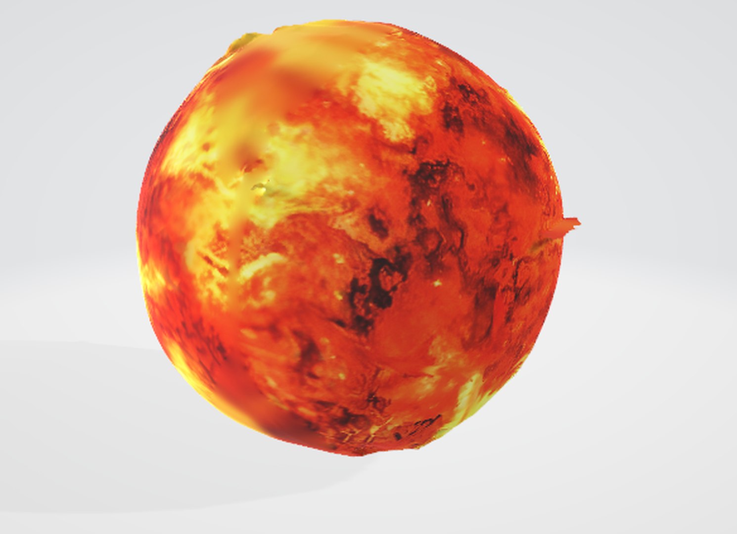 3D Model Flaming Orb Fireball 3D Asset - TurboSquid 2284878