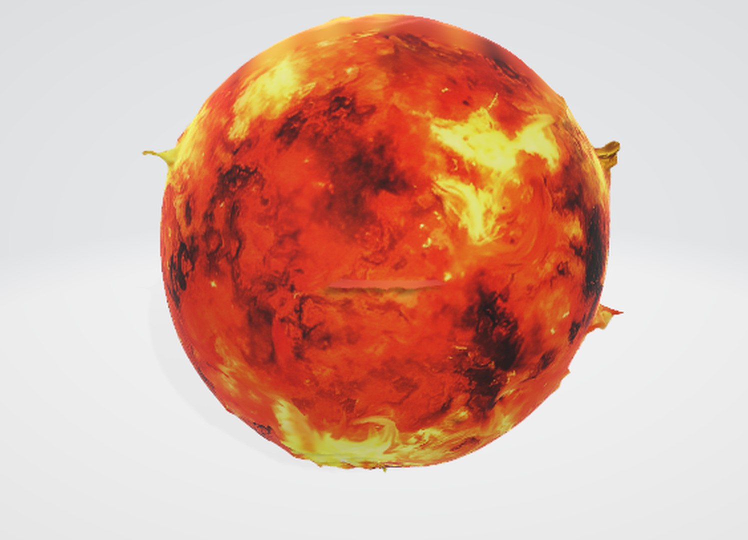 3D Model Flaming Orb Fireball 3D Asset - TurboSquid 2284878
