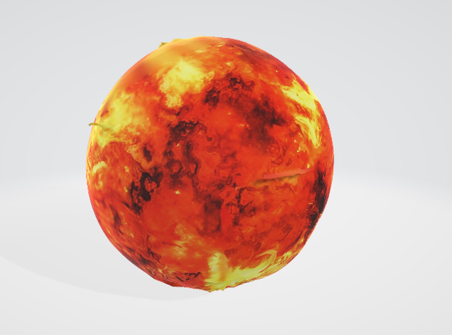 3D Model Flaming Orb Fireball 3D Asset - TurboSquid 2284878