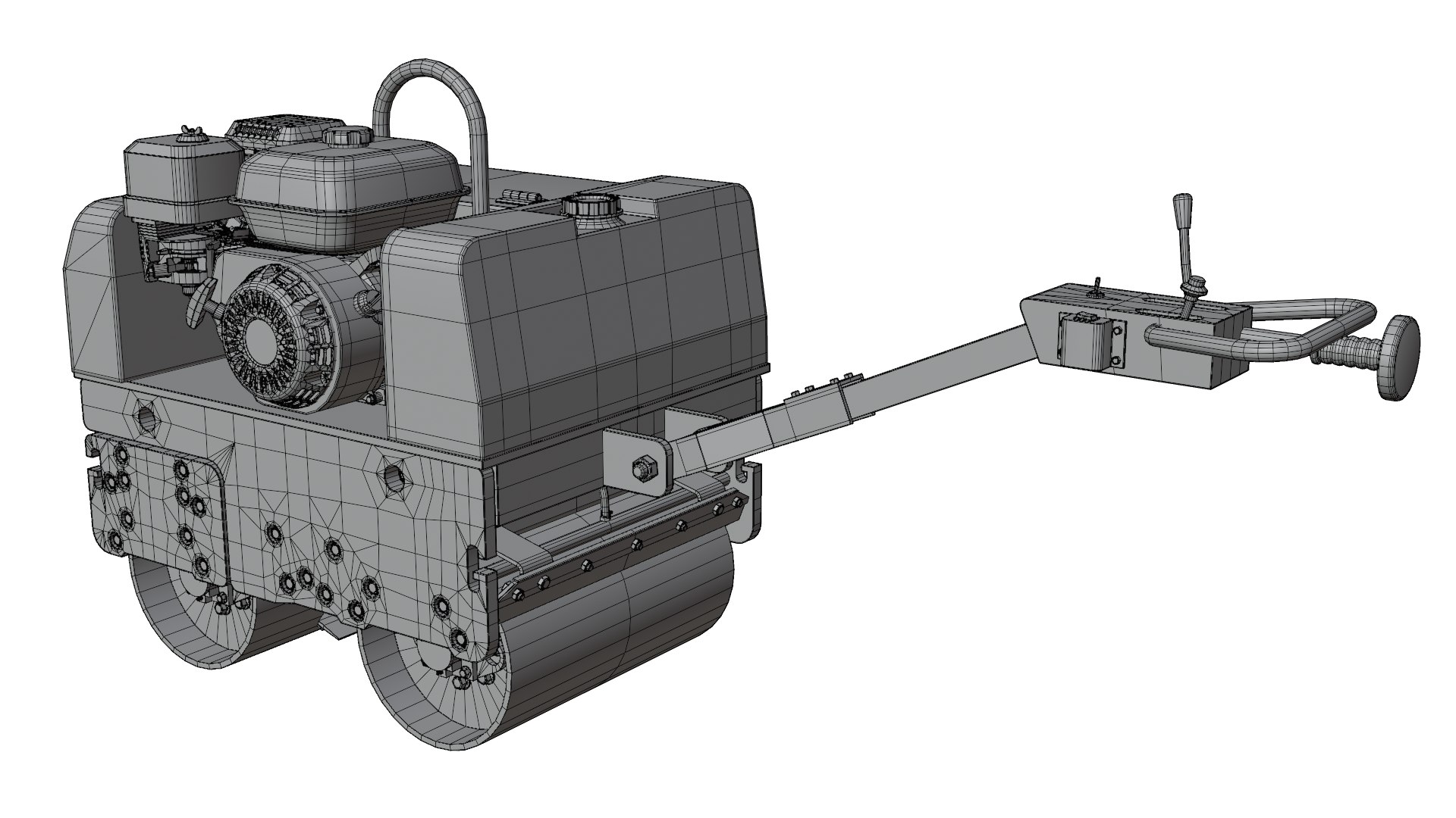 Road Roller Model - TurboSquid 1968652