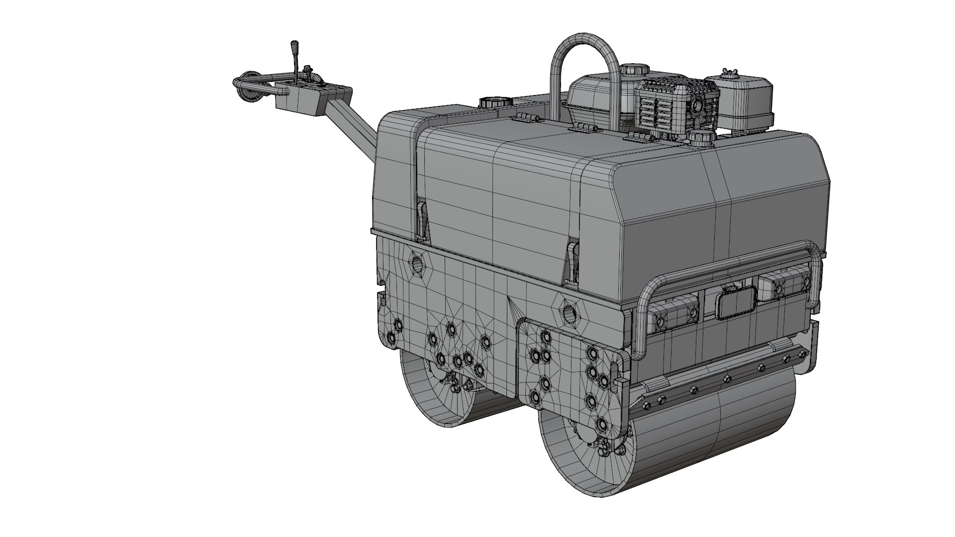 Road Roller Model - TurboSquid 1968652