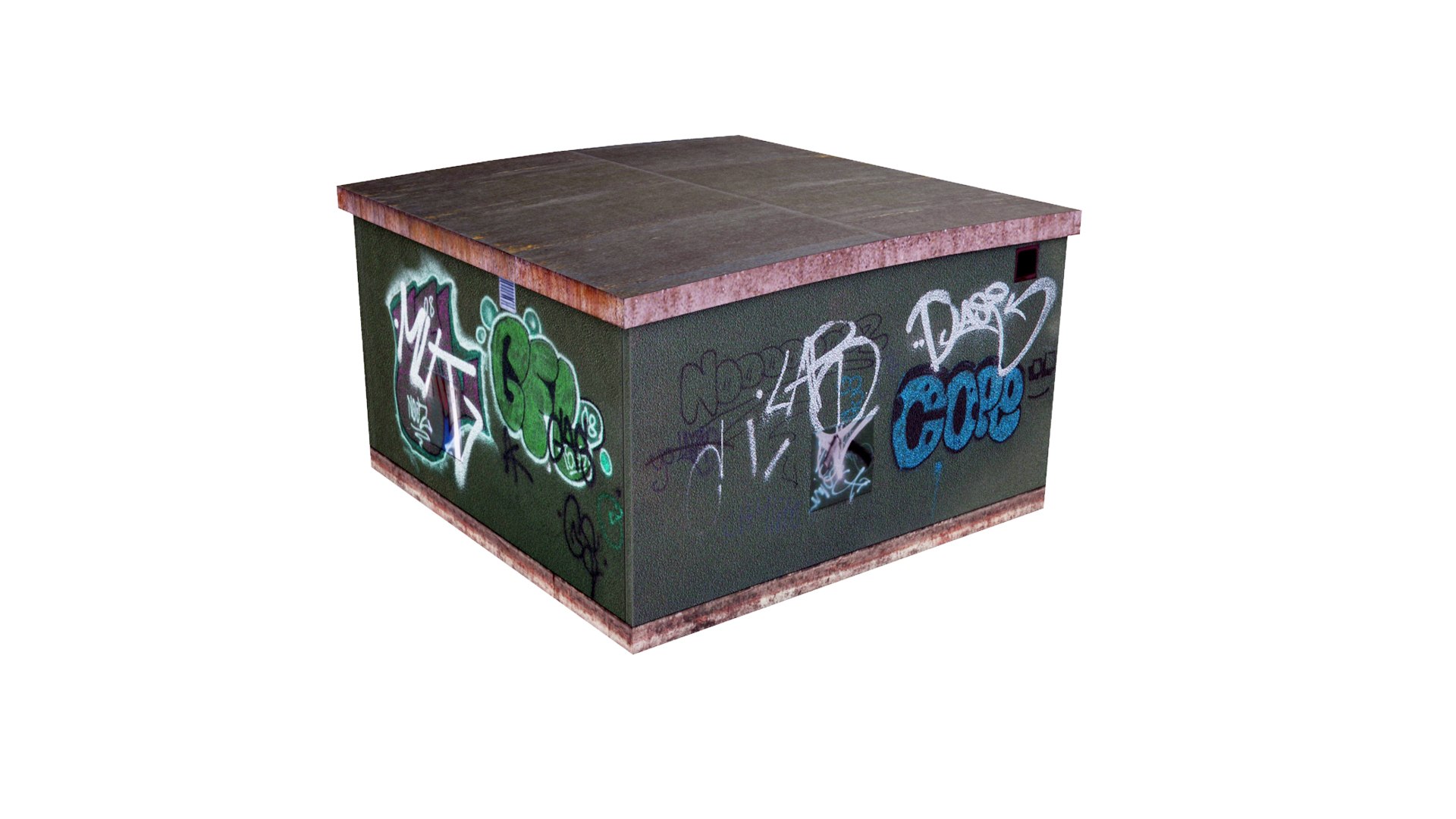 Ready telephone exchange building concrete model - TurboSquid 1273734