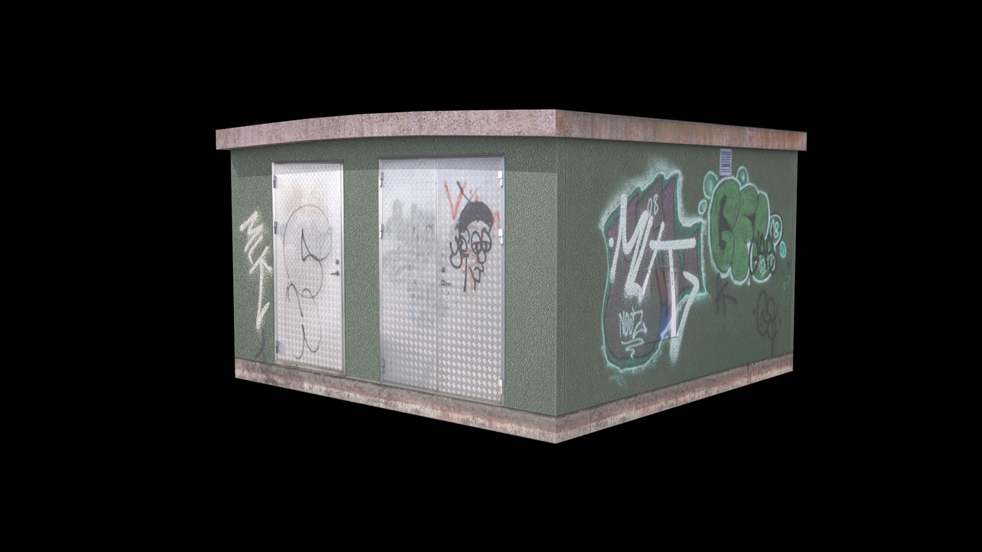 Ready telephone exchange building concrete model - TurboSquid 1273734