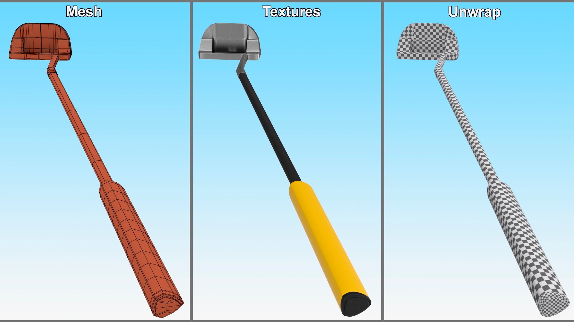 3D Model Golf Club Putter - TurboSquid 2146037