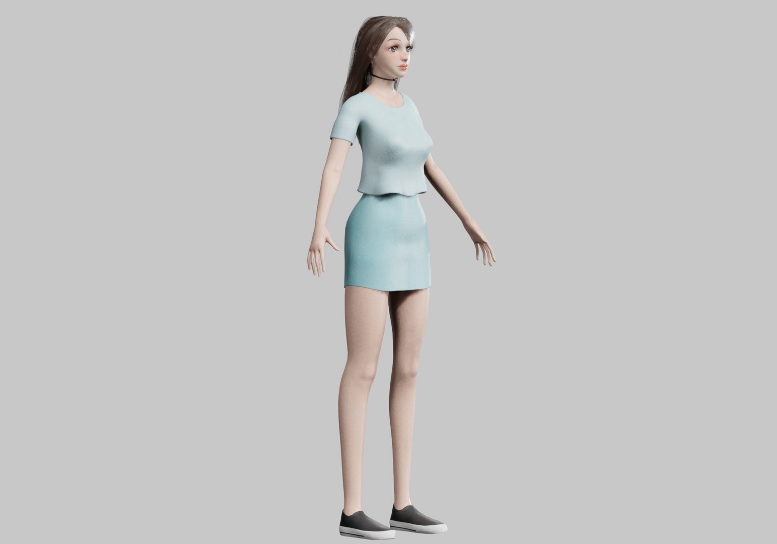 3D Stylized Cute Woman V30195 Model - TurboSquid 2278060