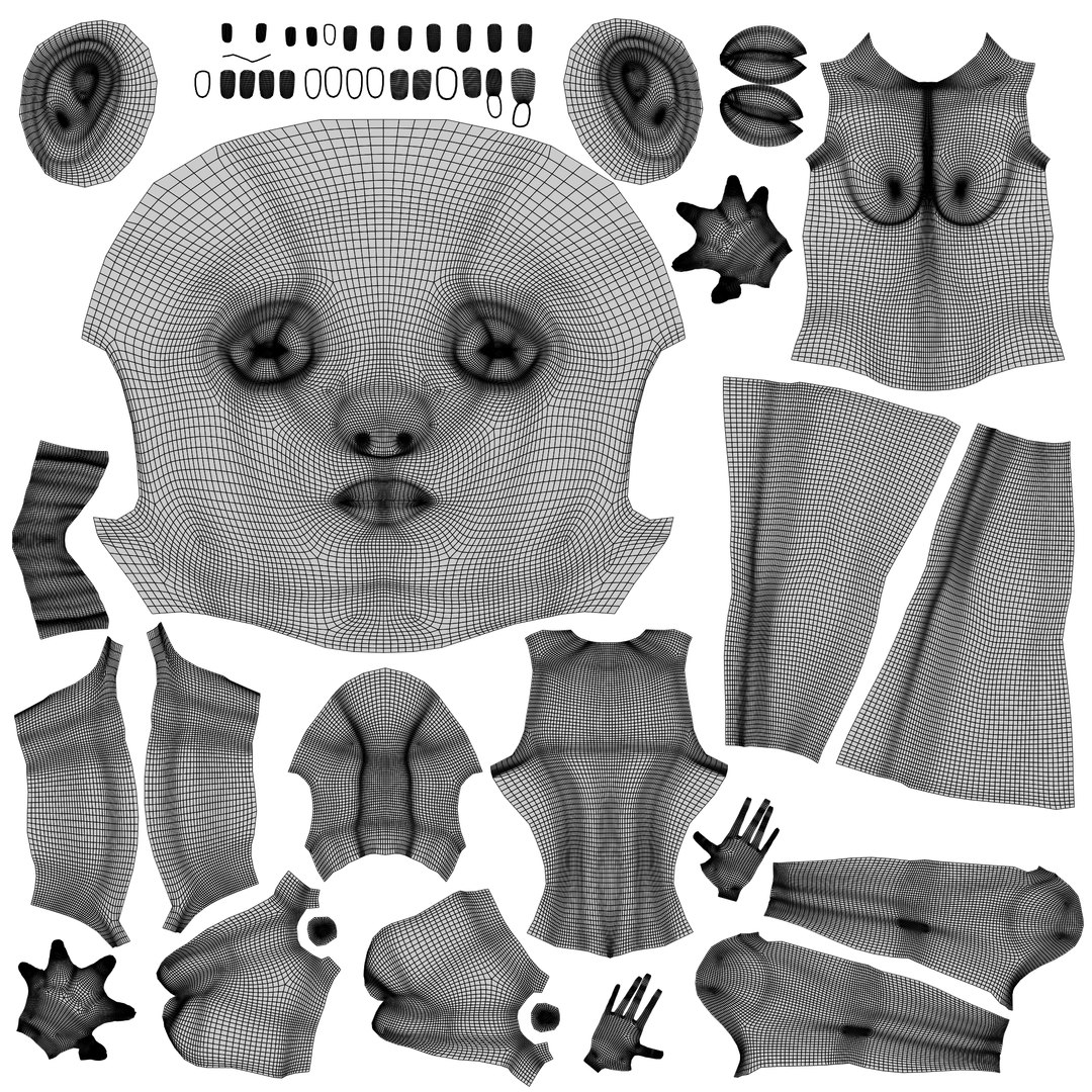 3d Cartoon Female Character 3d Model Turbosquid 2010030