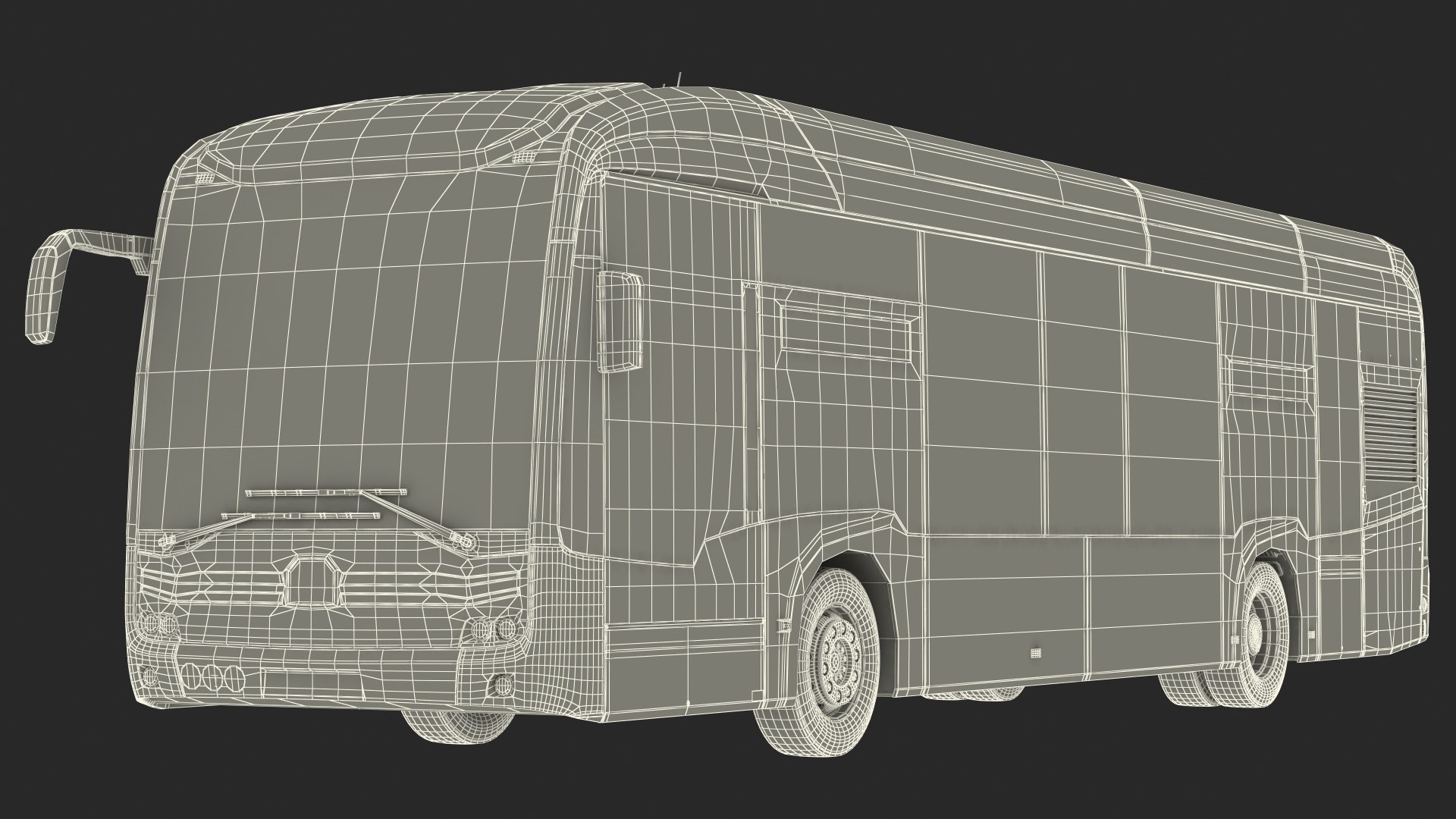 3D Model City Bus Two Doors - TurboSquid 1953131