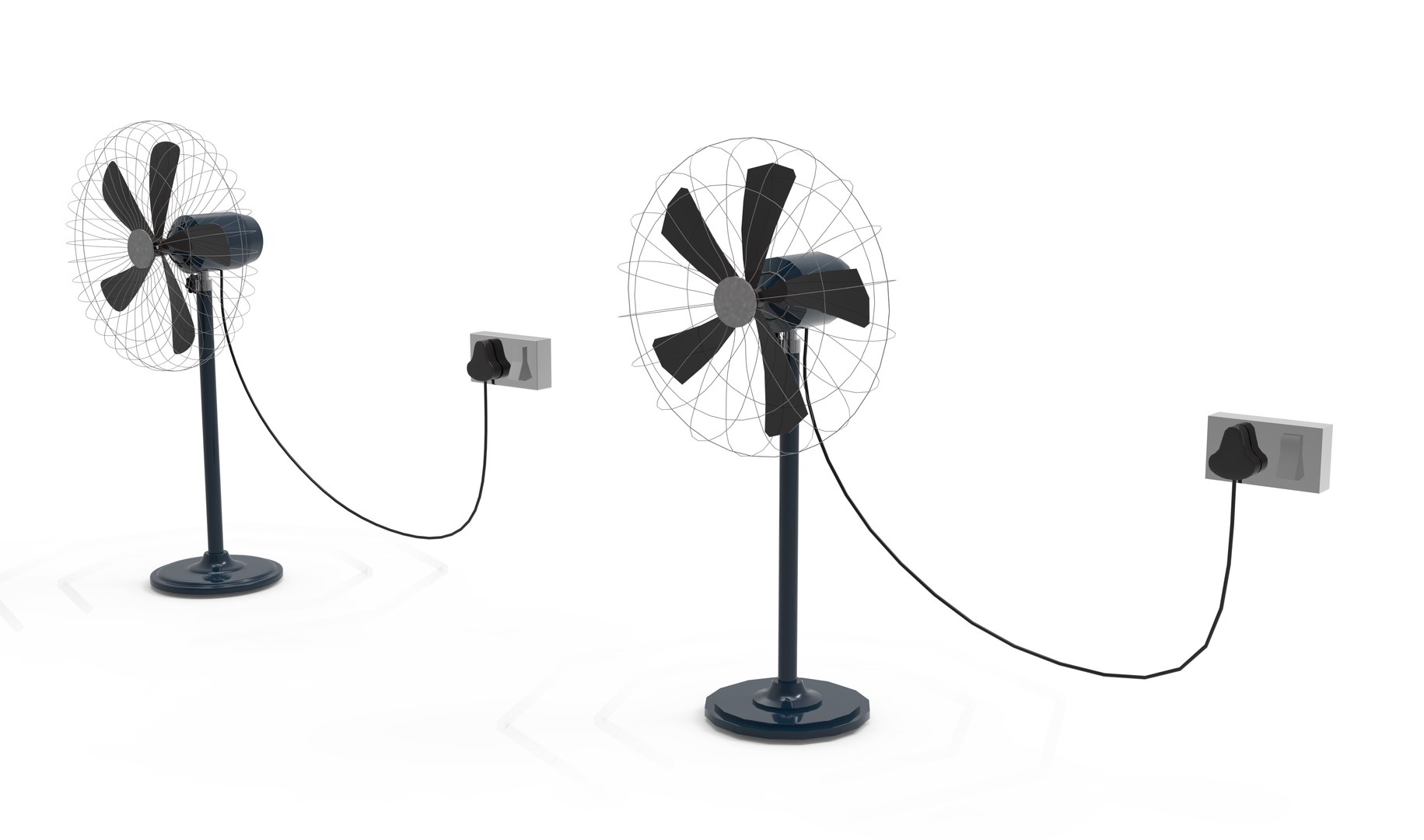 3D Standing Fan Animated - TurboSquid 1739614
